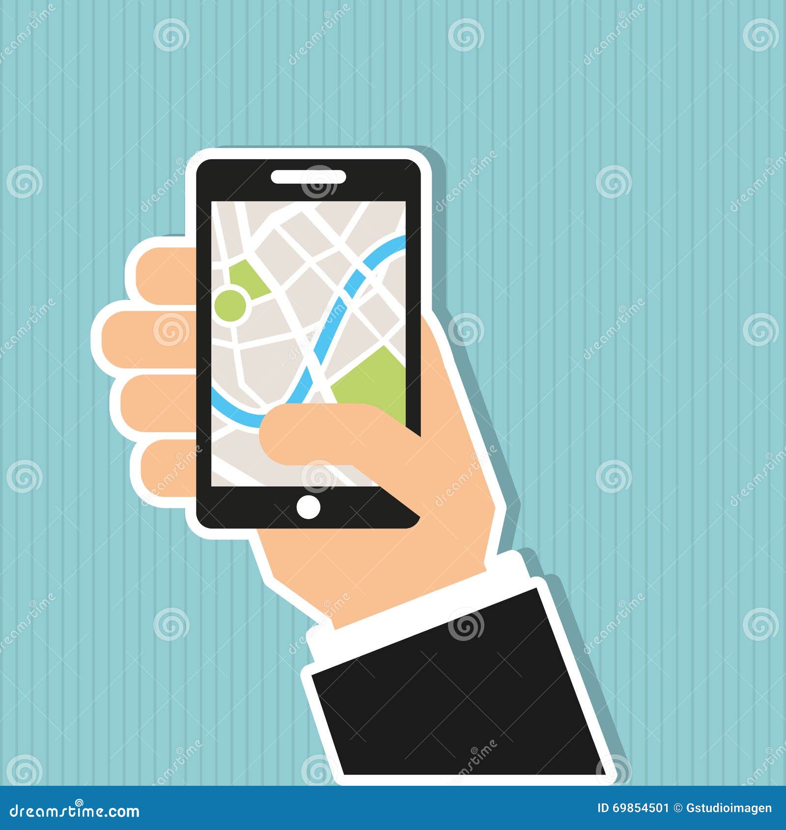 Gps navigator design stock illustration. Illustration of equipment ...