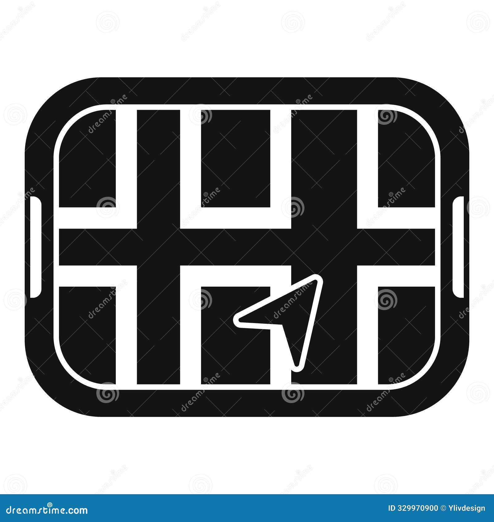 Gps Navigator Device Showing City Map with Cursor Pointing on Screen ...