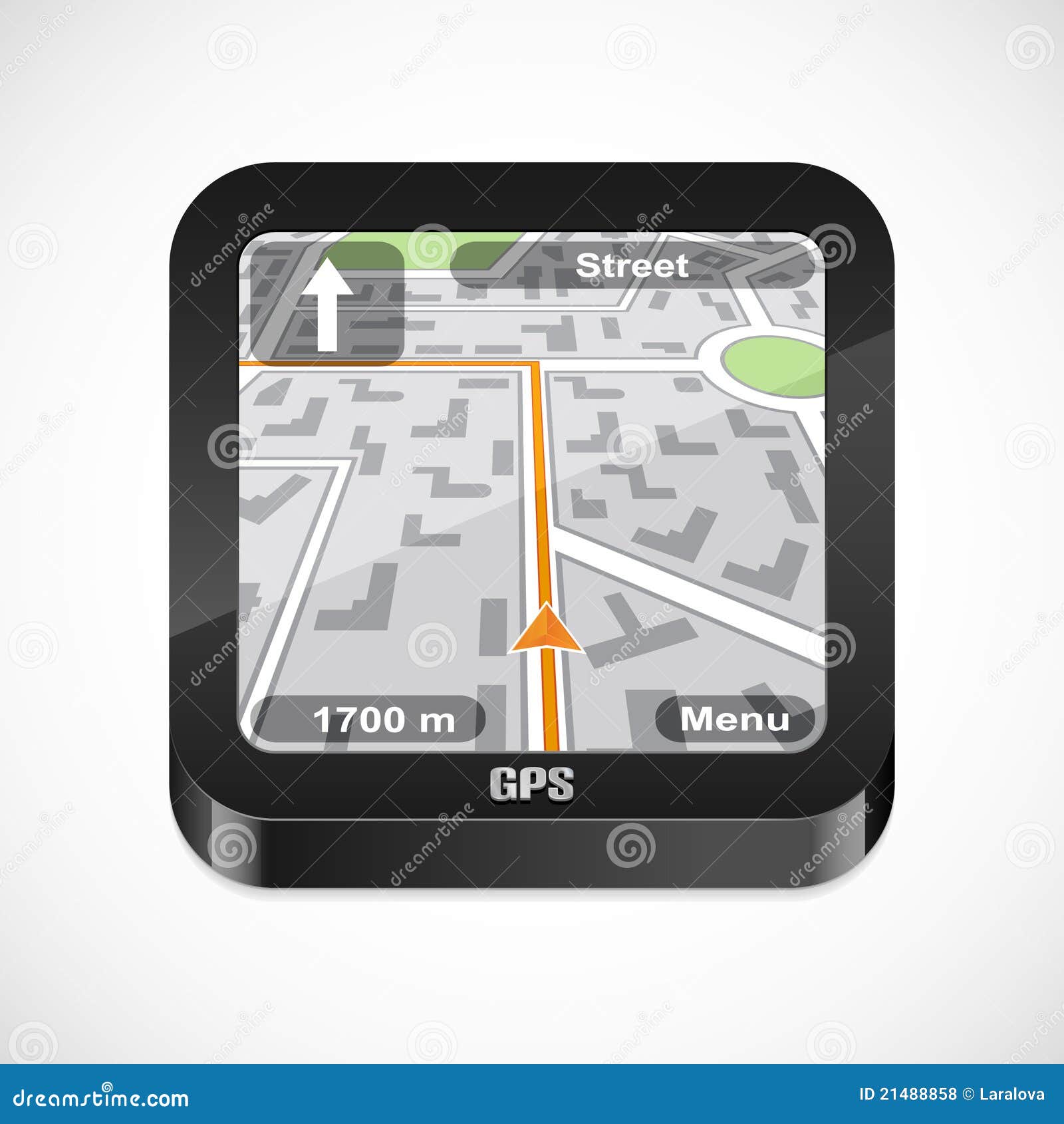 Gps navigator icon stock vector. Illustration of direction - 21488858