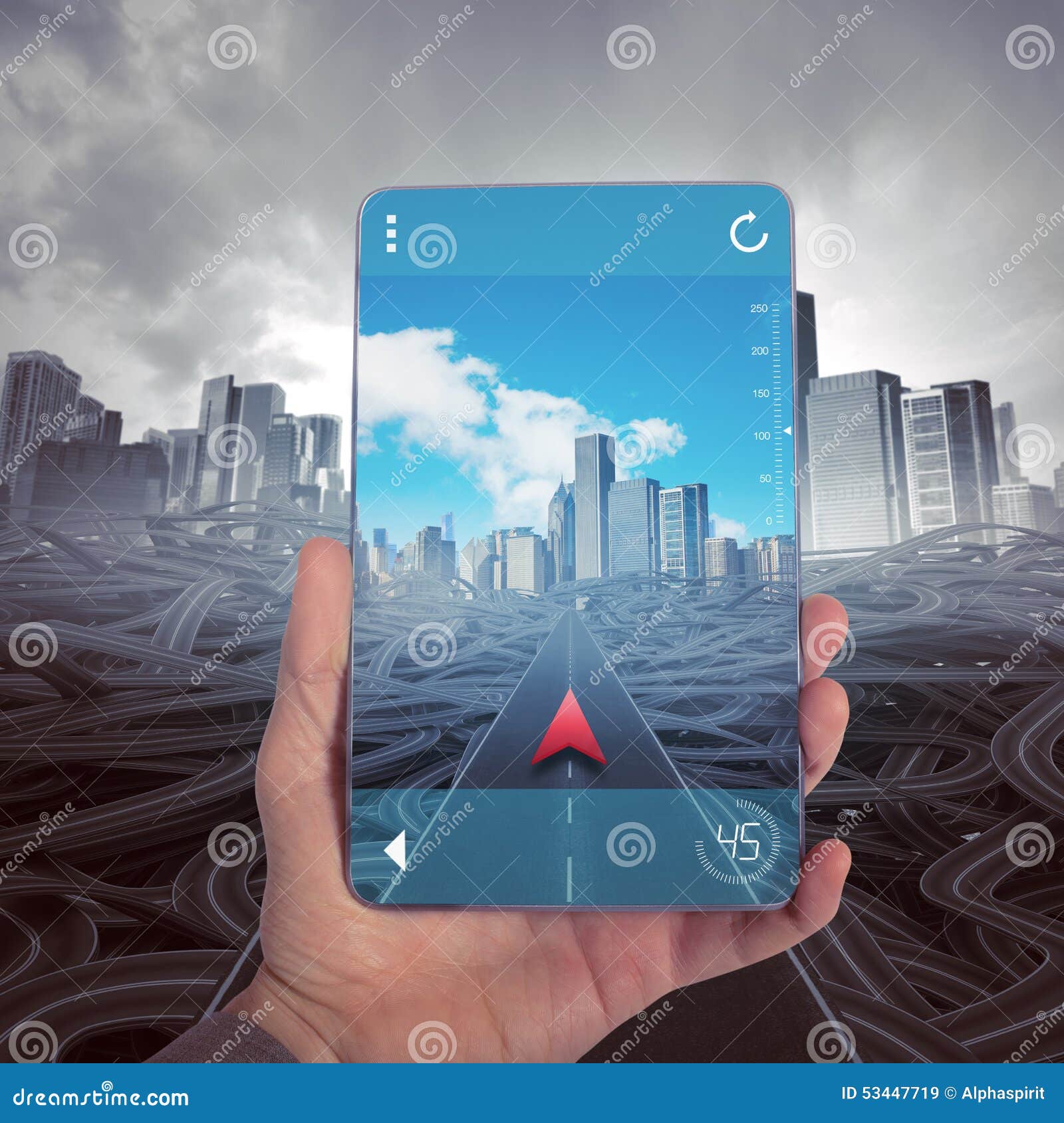 GPS Navigator stock image. Image of navigation, direction - 53447719