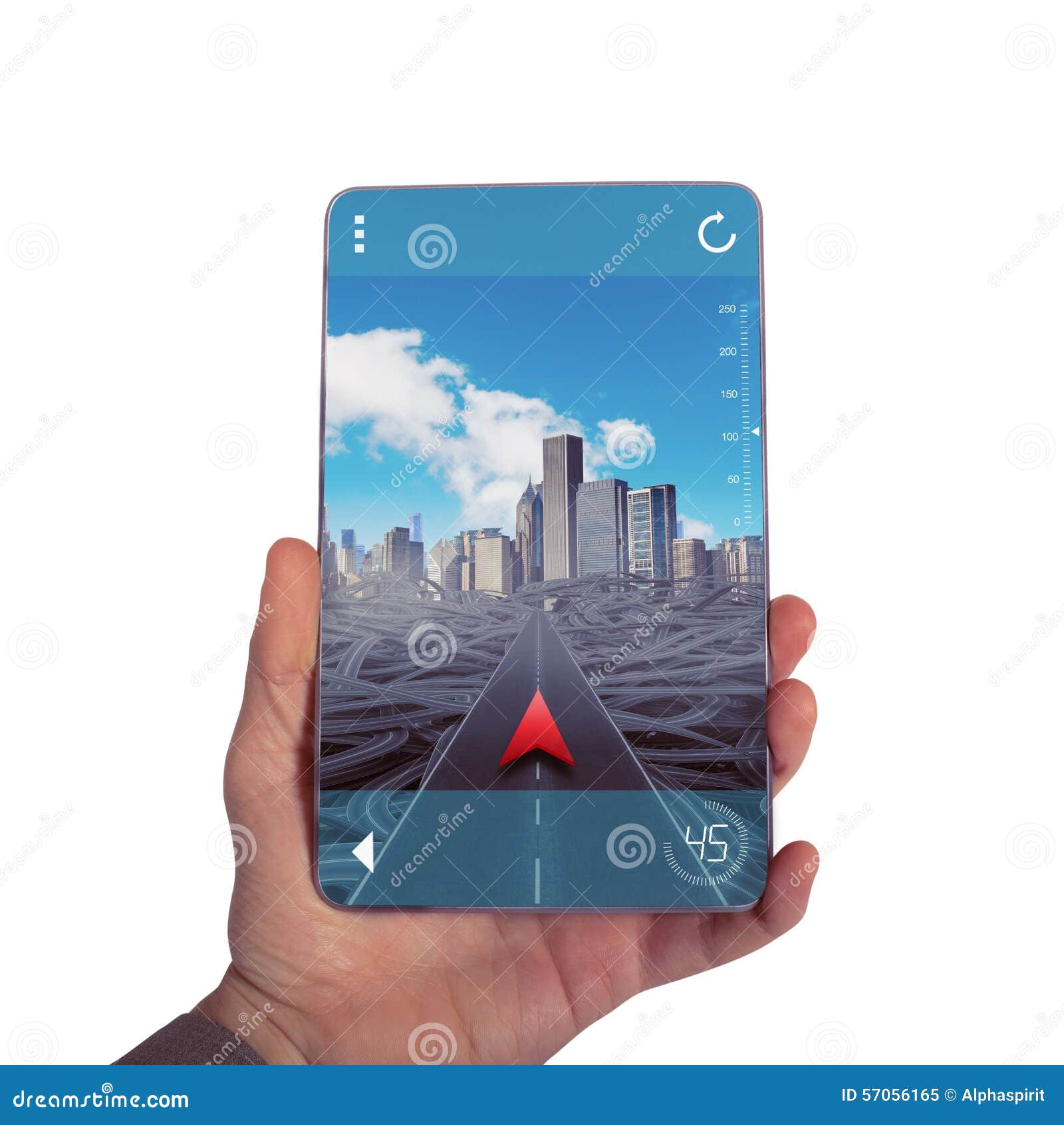 GPS Navigator stock image. Image of pathway, device, road - 57056165