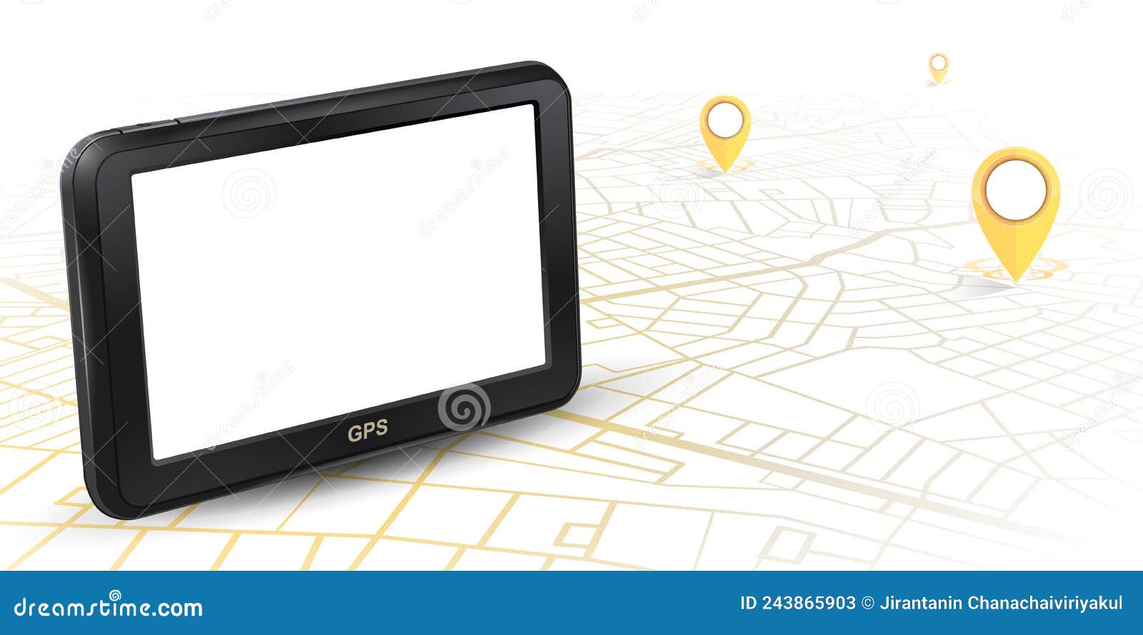 Navigation GPS Unit On Road - Question Mark Stock Photography ...