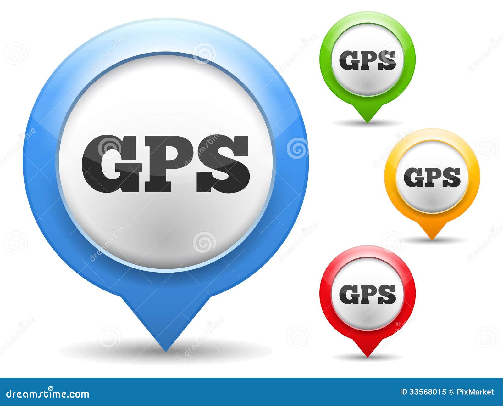 GPS-Pictogram vector illustratie. Illustration of plaats - 33568015