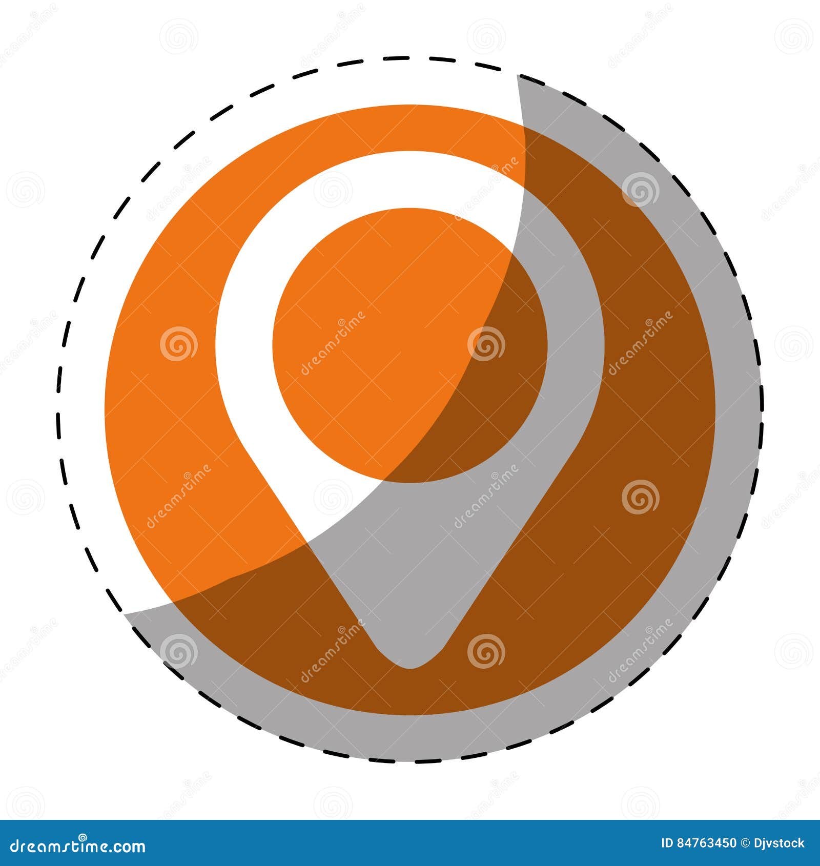Gps Pin Button Thumbnail Icon Image Stock Illustration - Illustration ...