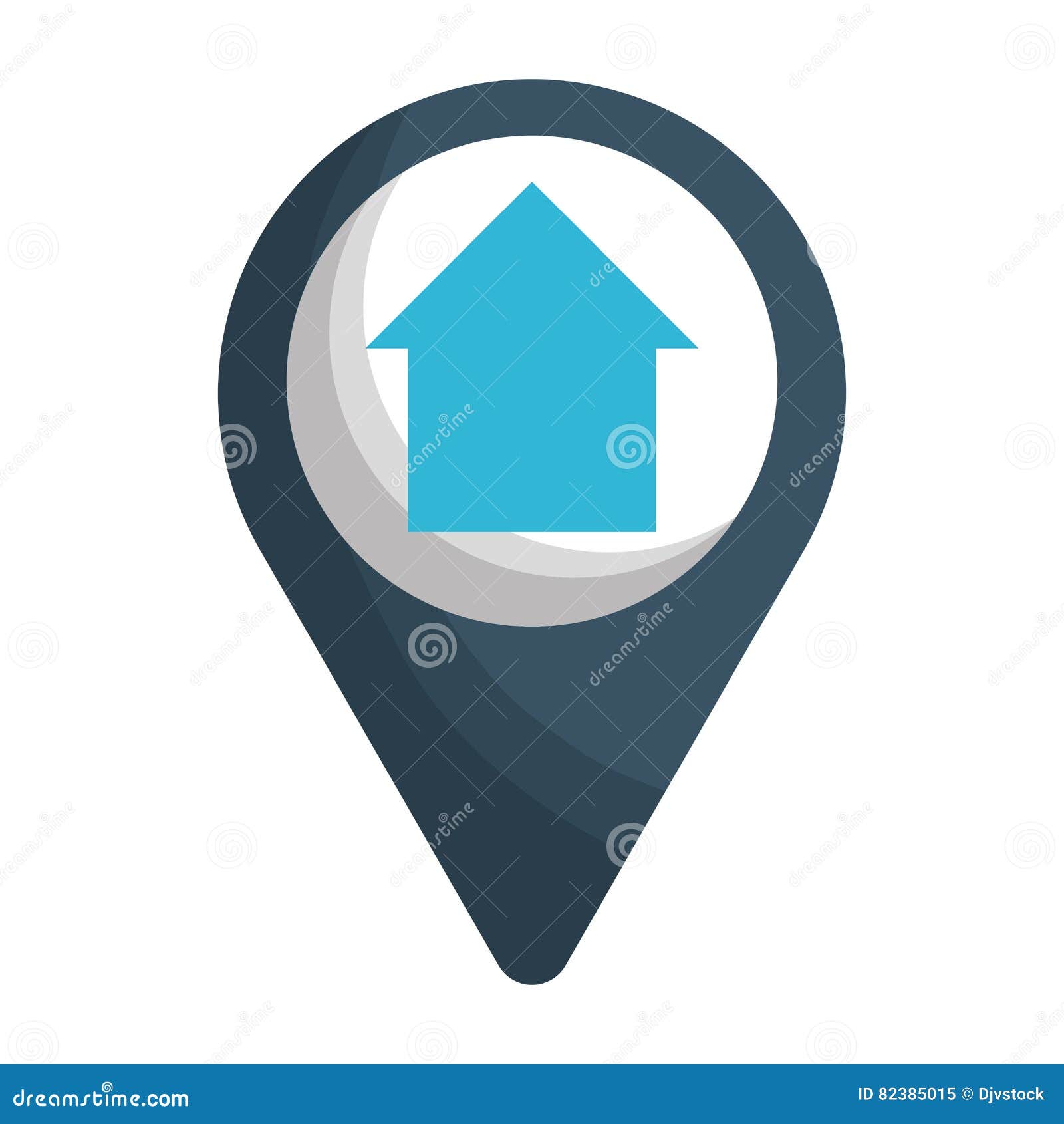 Gps pin icon image stock vector. Illustration of distance - 82385015