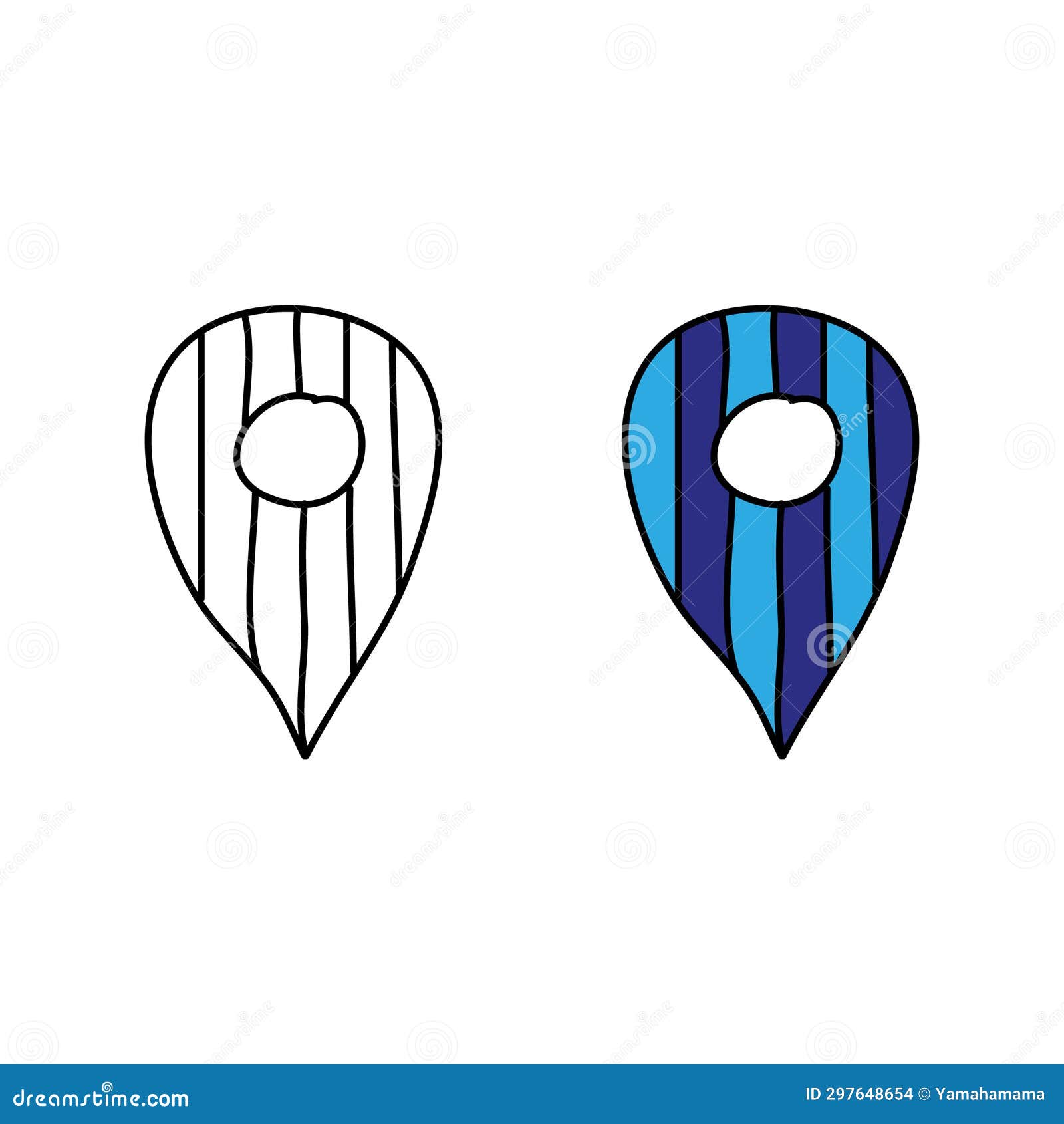 GPS pin 4 stock illustration. Illustration of location - 297648654