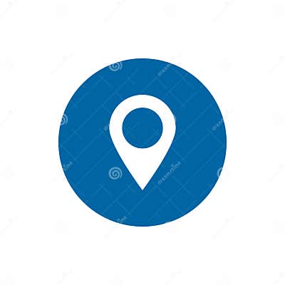 Gps Pointer Location Round Icon Stock Vector - Illustration of sign ...