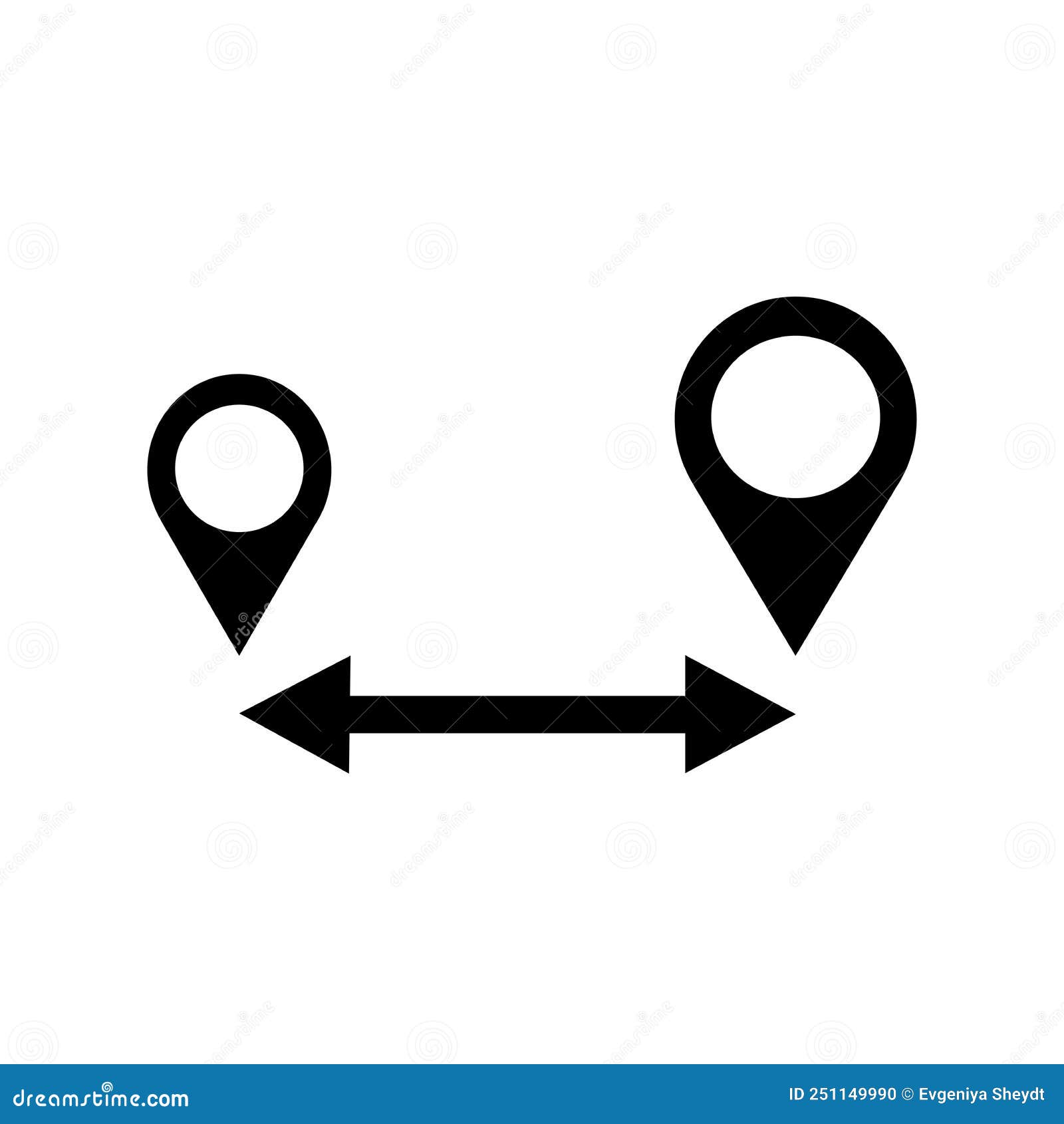 GPS Points and Path between Them, Distance between Two Map Pointers ...