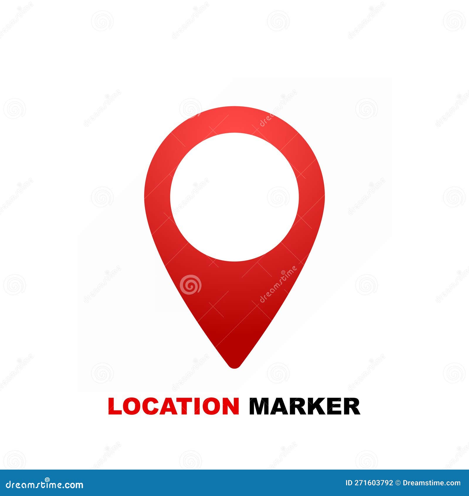 GPS Red Pin, Location Sign, Gps Marker Stock Vector - Illustration of ...