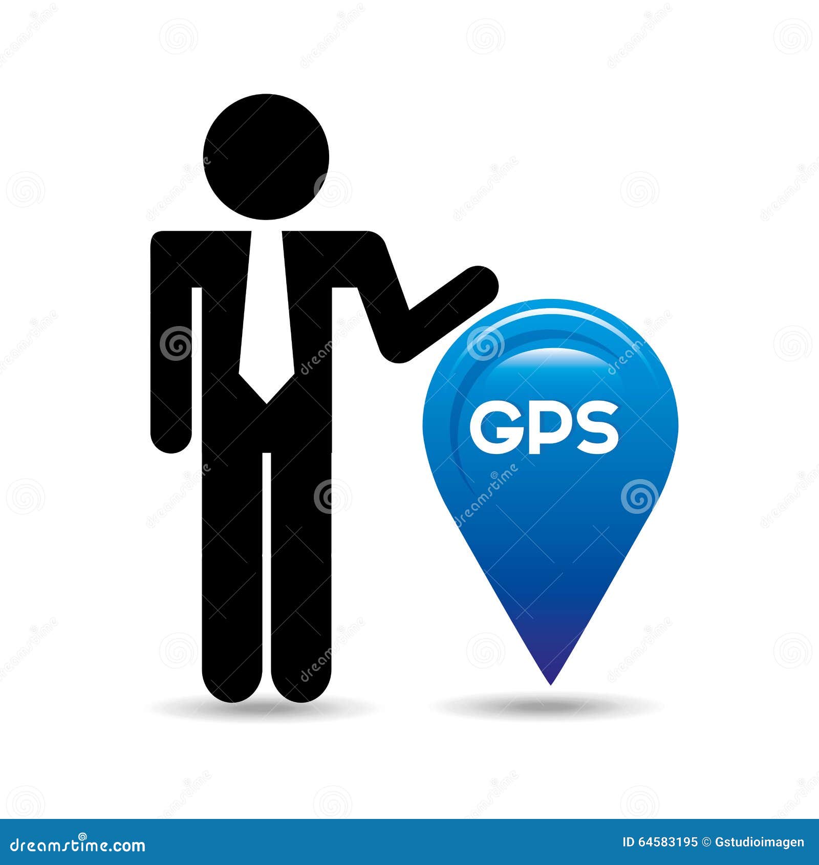 Gps service design stock illustration. Illustration of human - 64583195