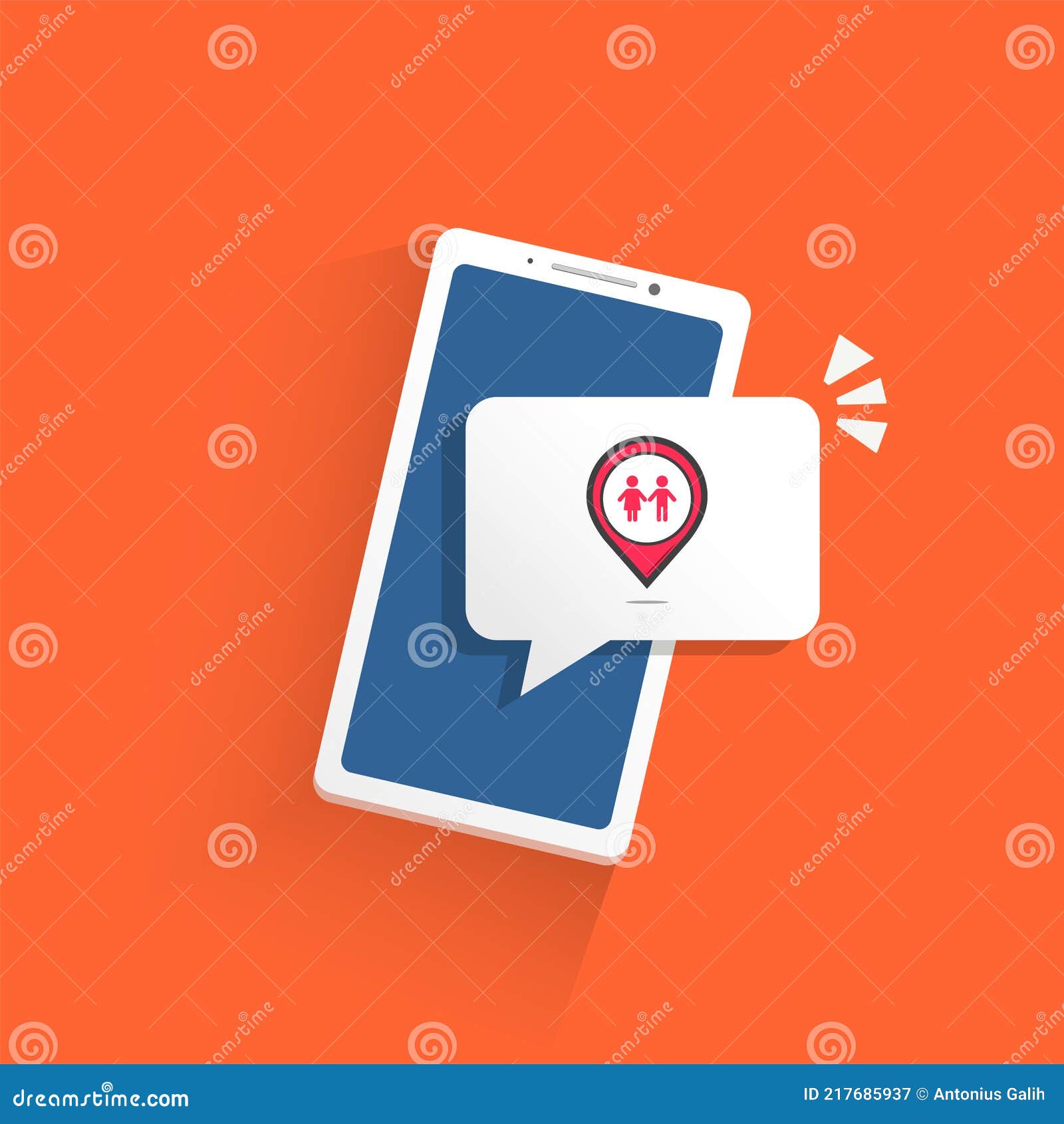 GPS Sign Notification Concept. Gps Mark Sign Notification on the ...