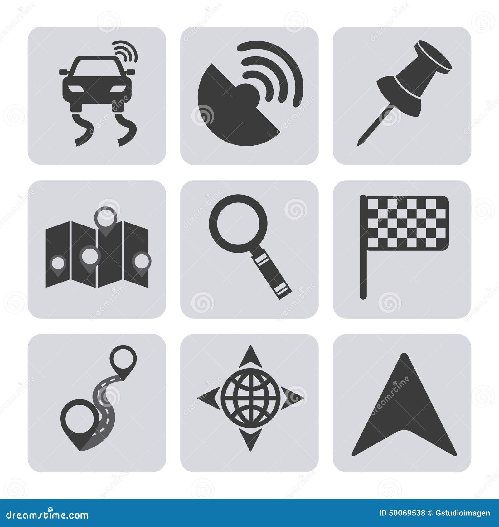 Gps signals stock vector. Illustration of internet, design - 50069538