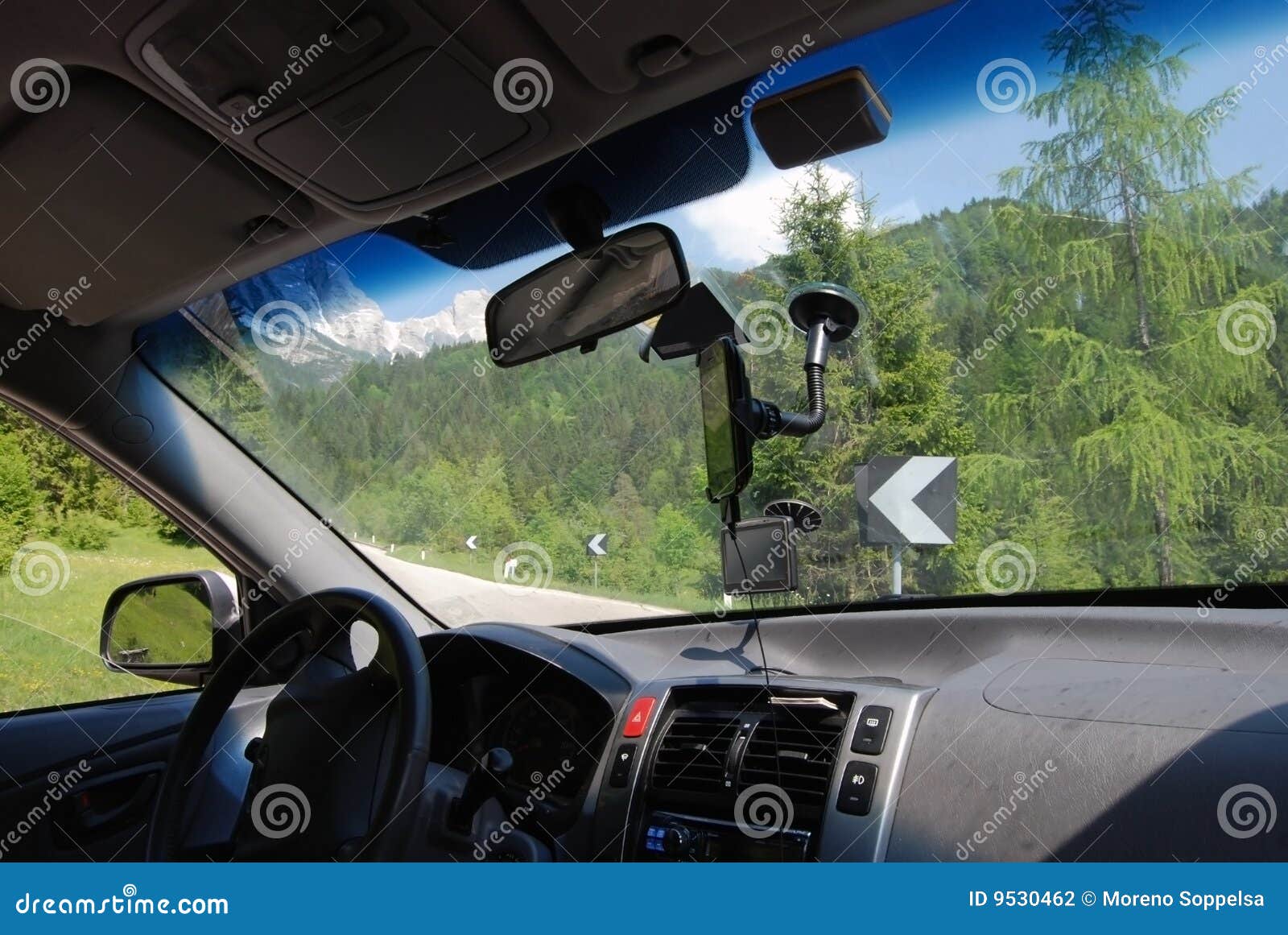 Gps System Navigation in Car Stock Photo - Image of directions, driving ...