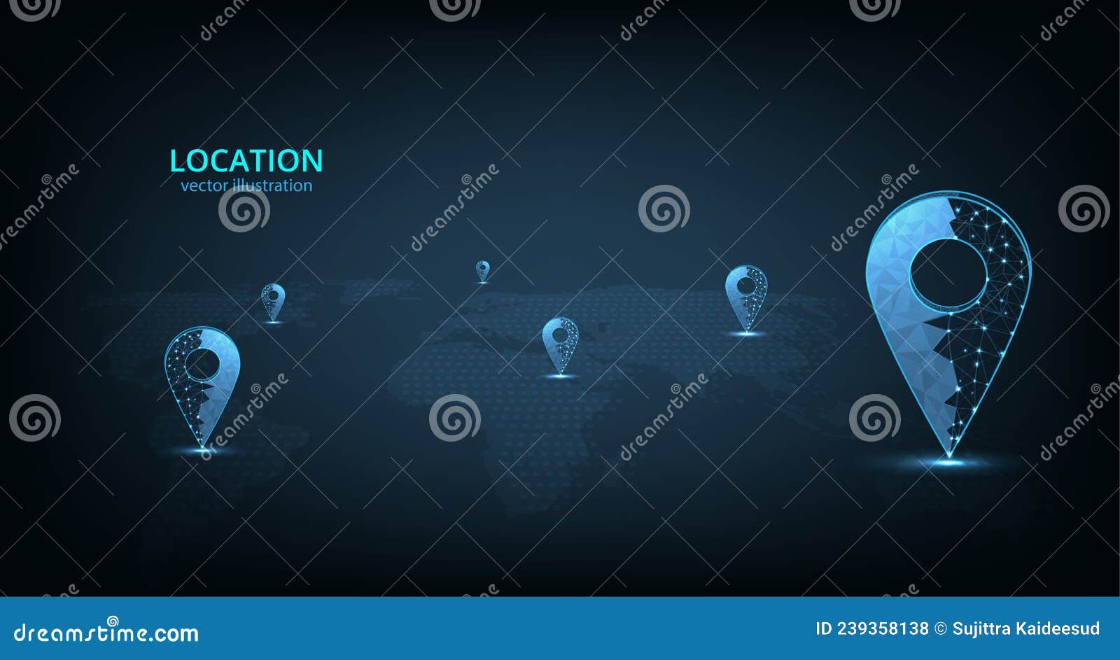 Gps Technology Background Concept Design. Stock Vector - Illustration ...