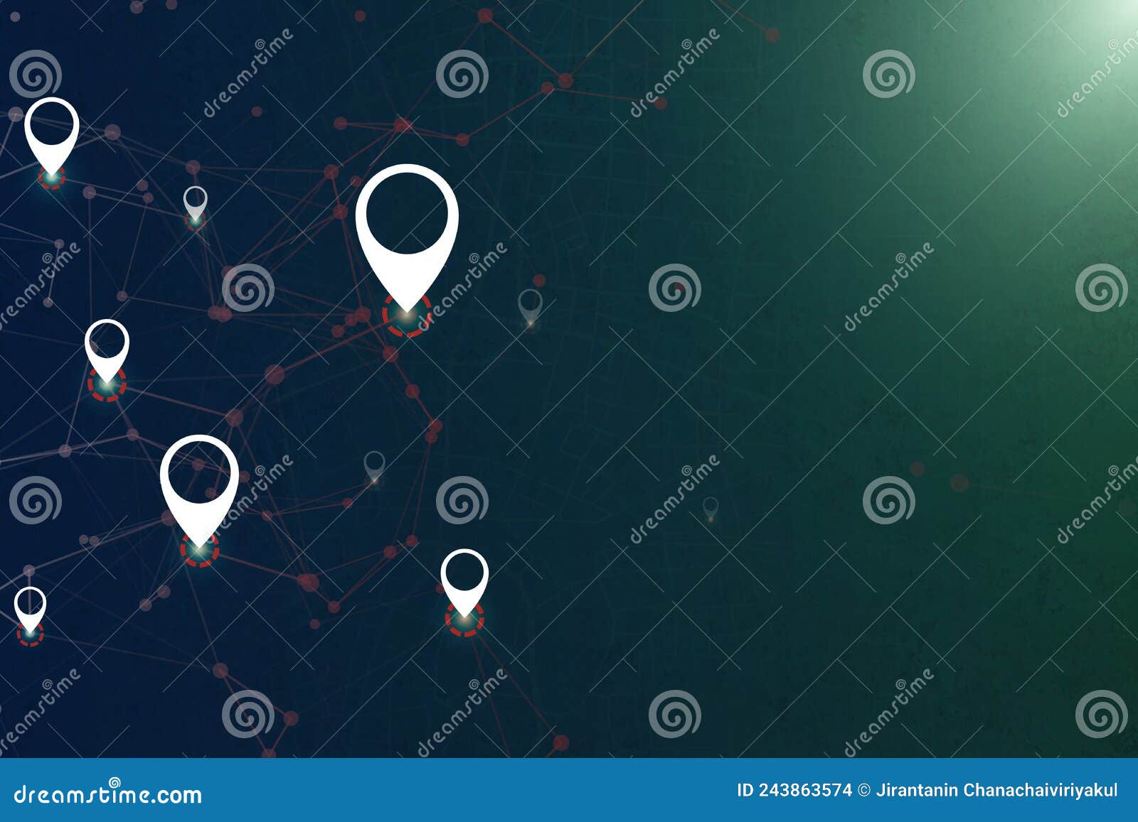 Gps Technology Connect Dot Abstract Background Stock Vector ...