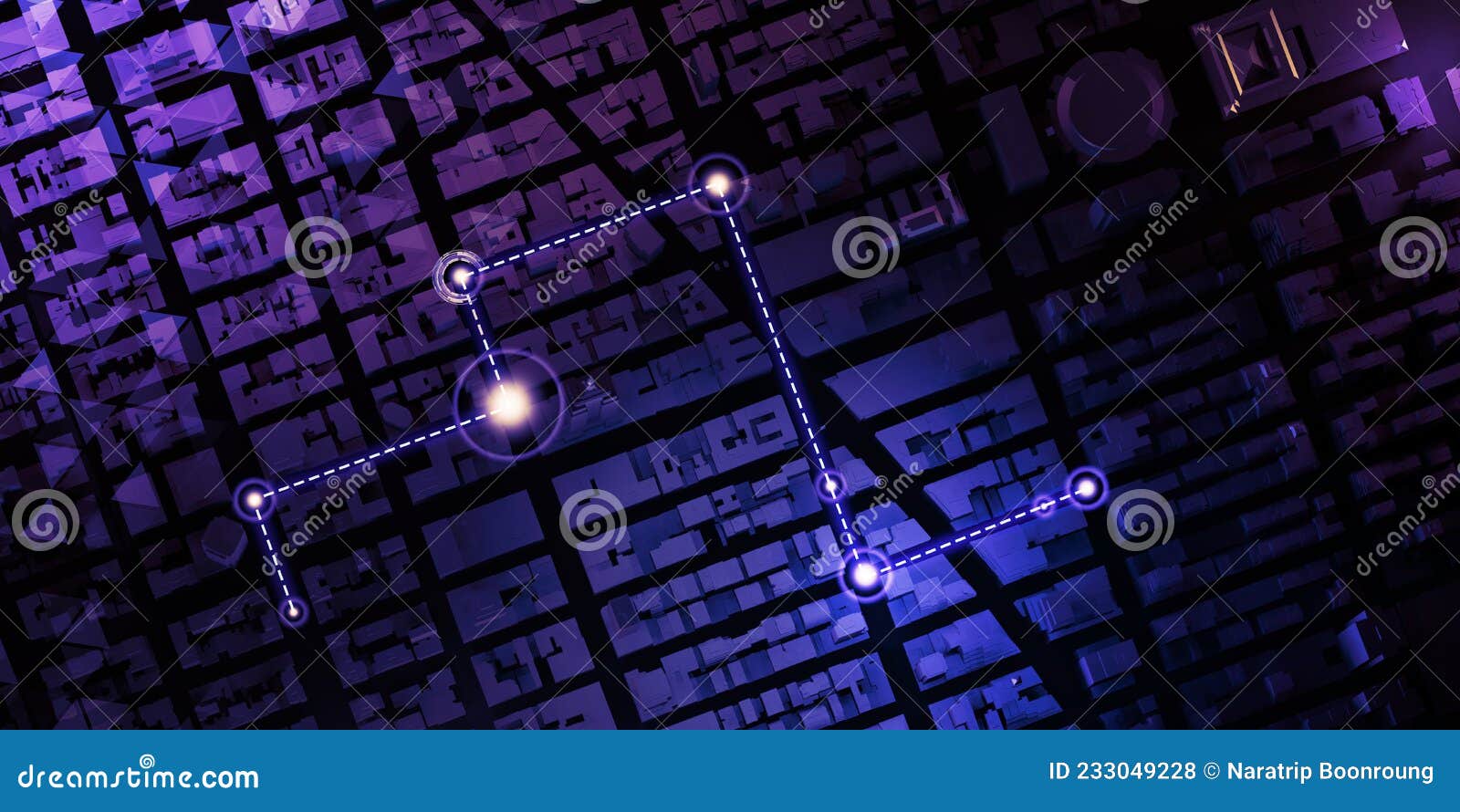 GPS Tracker Map Navigation Pins on the Map Navigation Technology ...