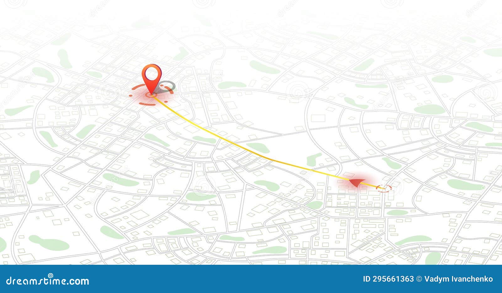 Gps Tracking Map. Abstract Isometric Location Tracks Dashboard Stock ...
