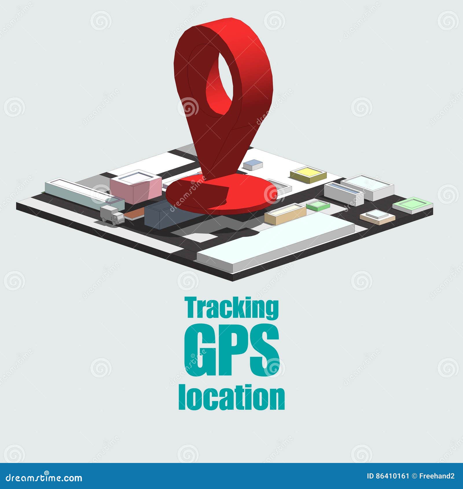 GPS tracking map stock illustration. Illustration of satellite - 86410161