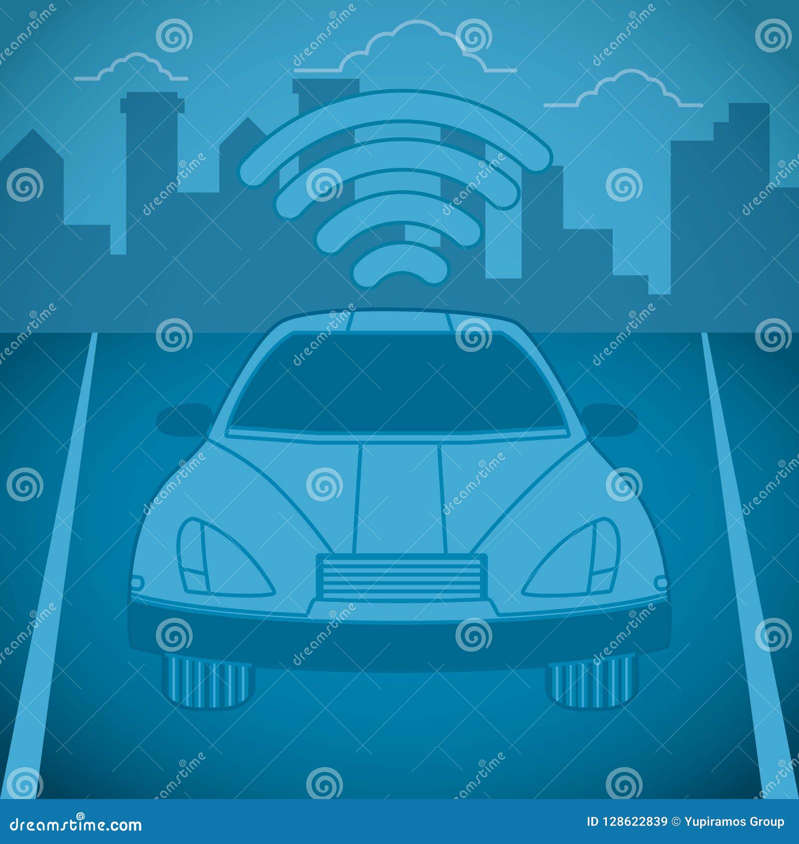 GPS tracking technology stock vector. Illustration of technology ...