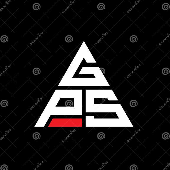 GPS Triangle Letter Logo Design with Triangle Shape. GPS Triangle Logo ...