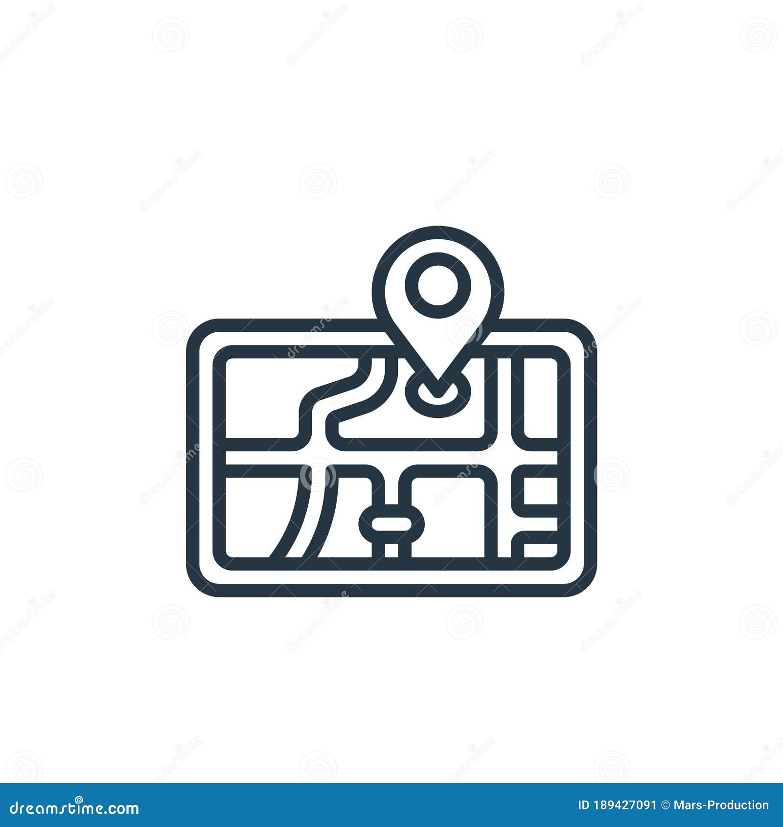 Gps Vector Icon Isolated on White Background. Outline, Thin Line Gps ...