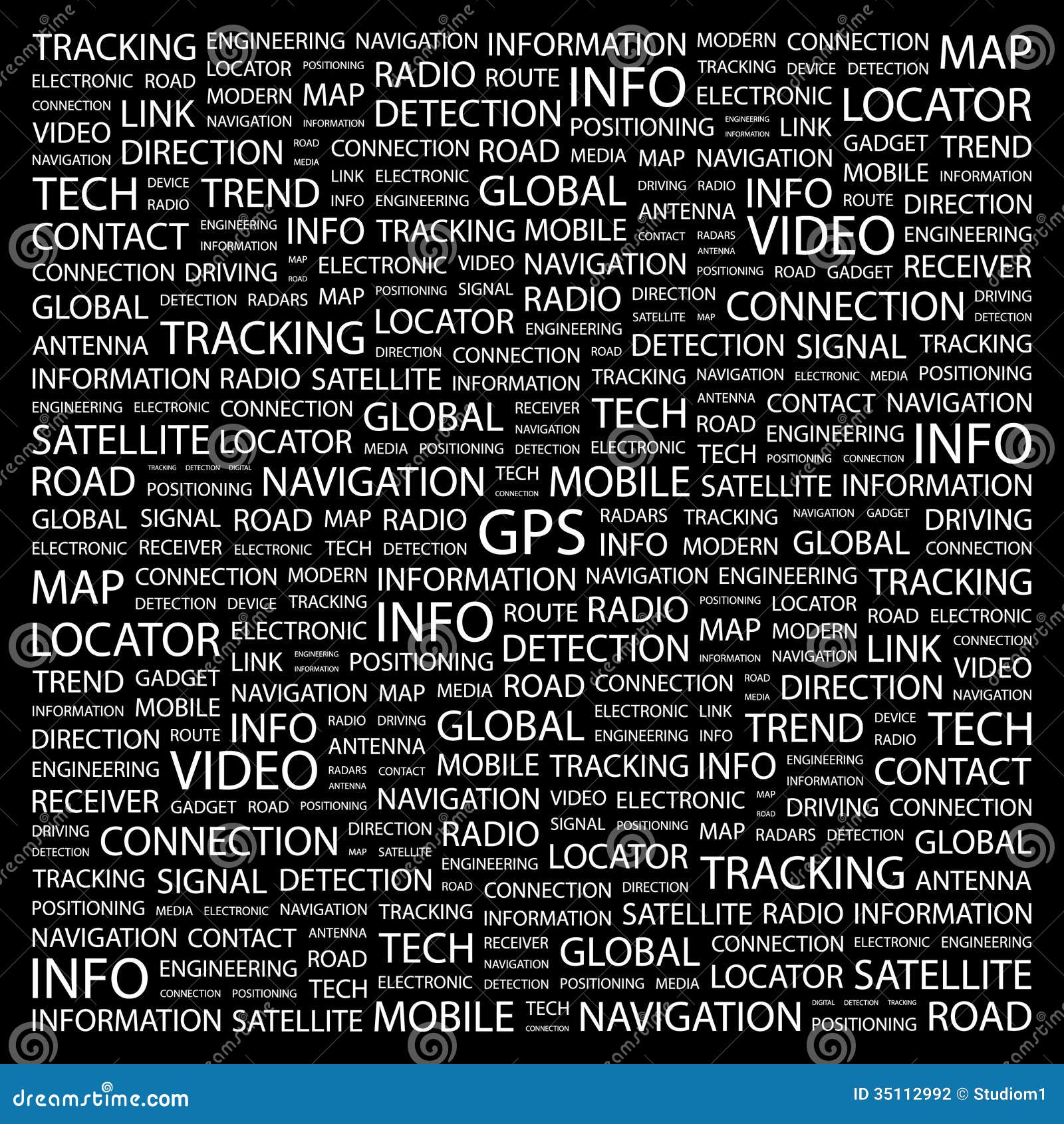 GPS. stock vector. Illustration of locator, internet - 35112992