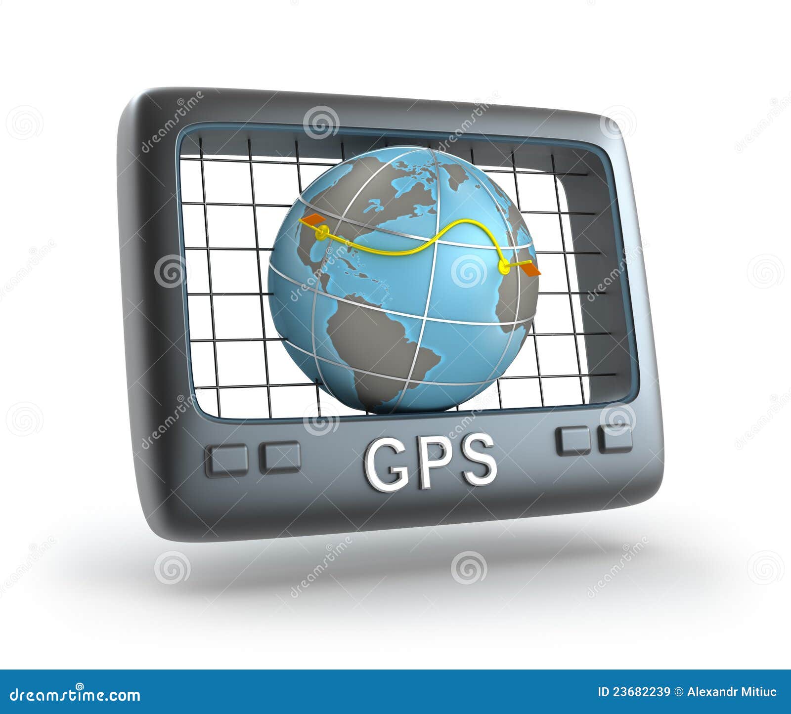 GPS world tracker stock illustration. Illustration of earth - 23682239