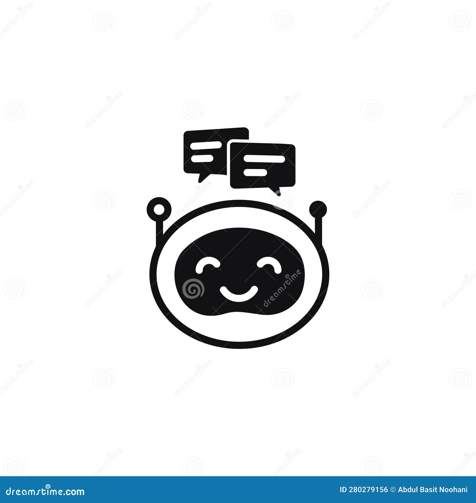 Chatbot, Conversational Bot, AI Chatbot, Robot Chat Vector Icon. Stock ...
