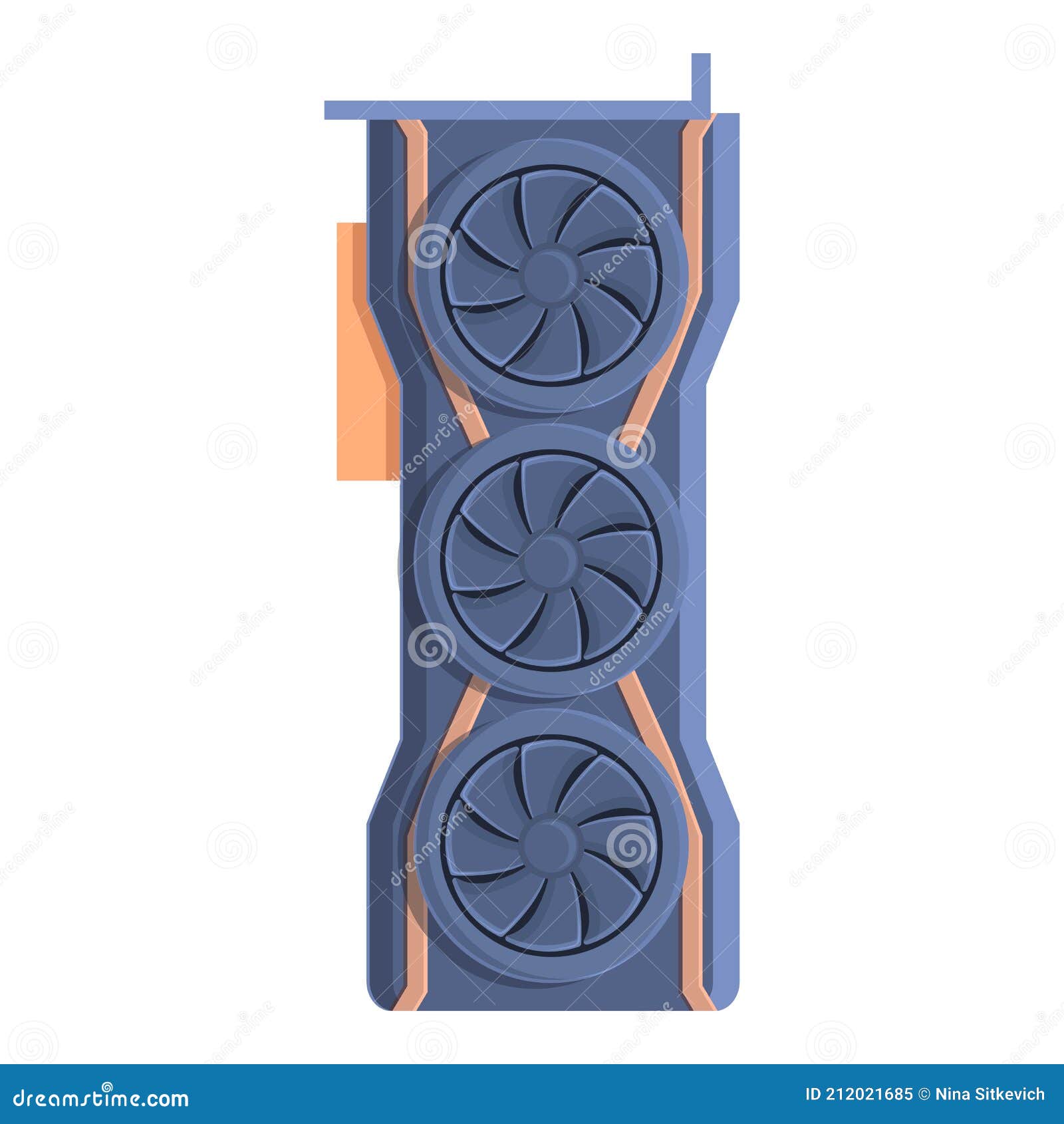 Gpu Card System Icon, Cartoon Style Stock Vector - Illustration of ...