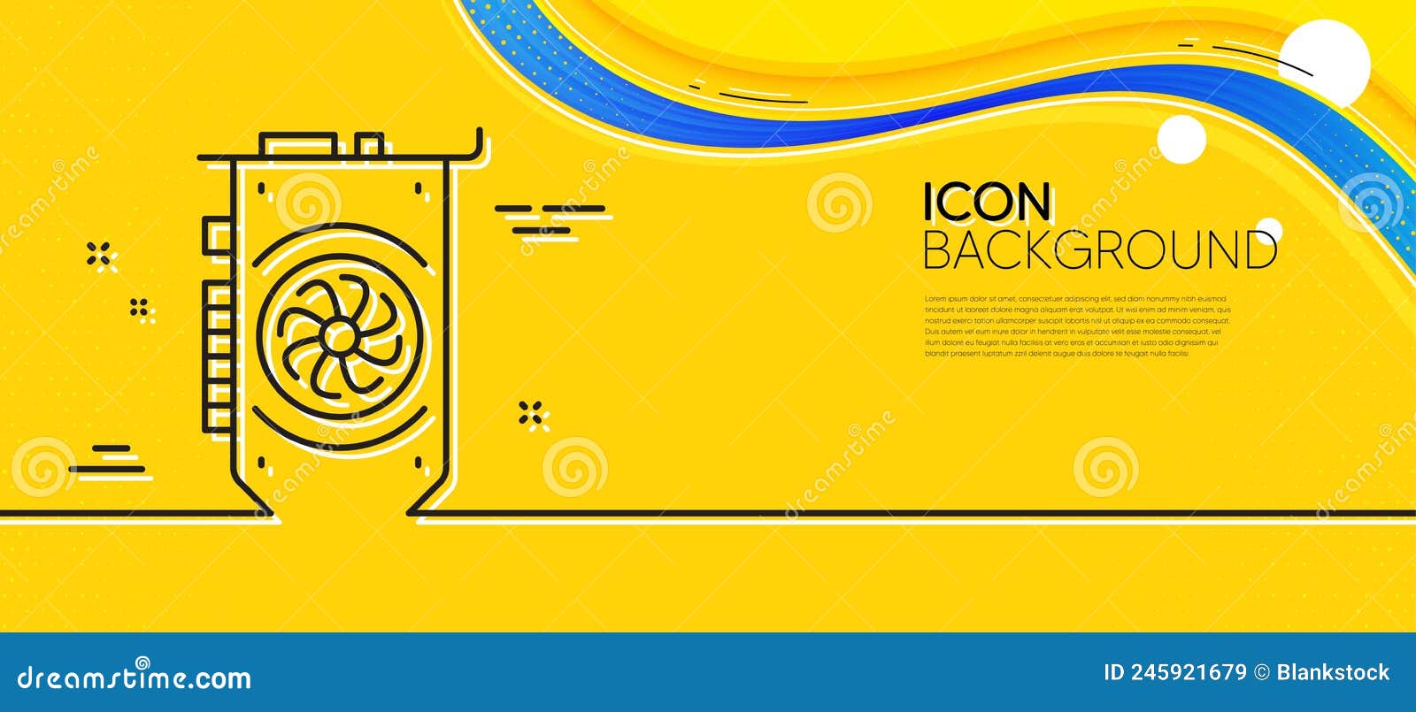 Gpu Graphic Card Line Icon. Computer Component Hardware Sign. Minimal ...