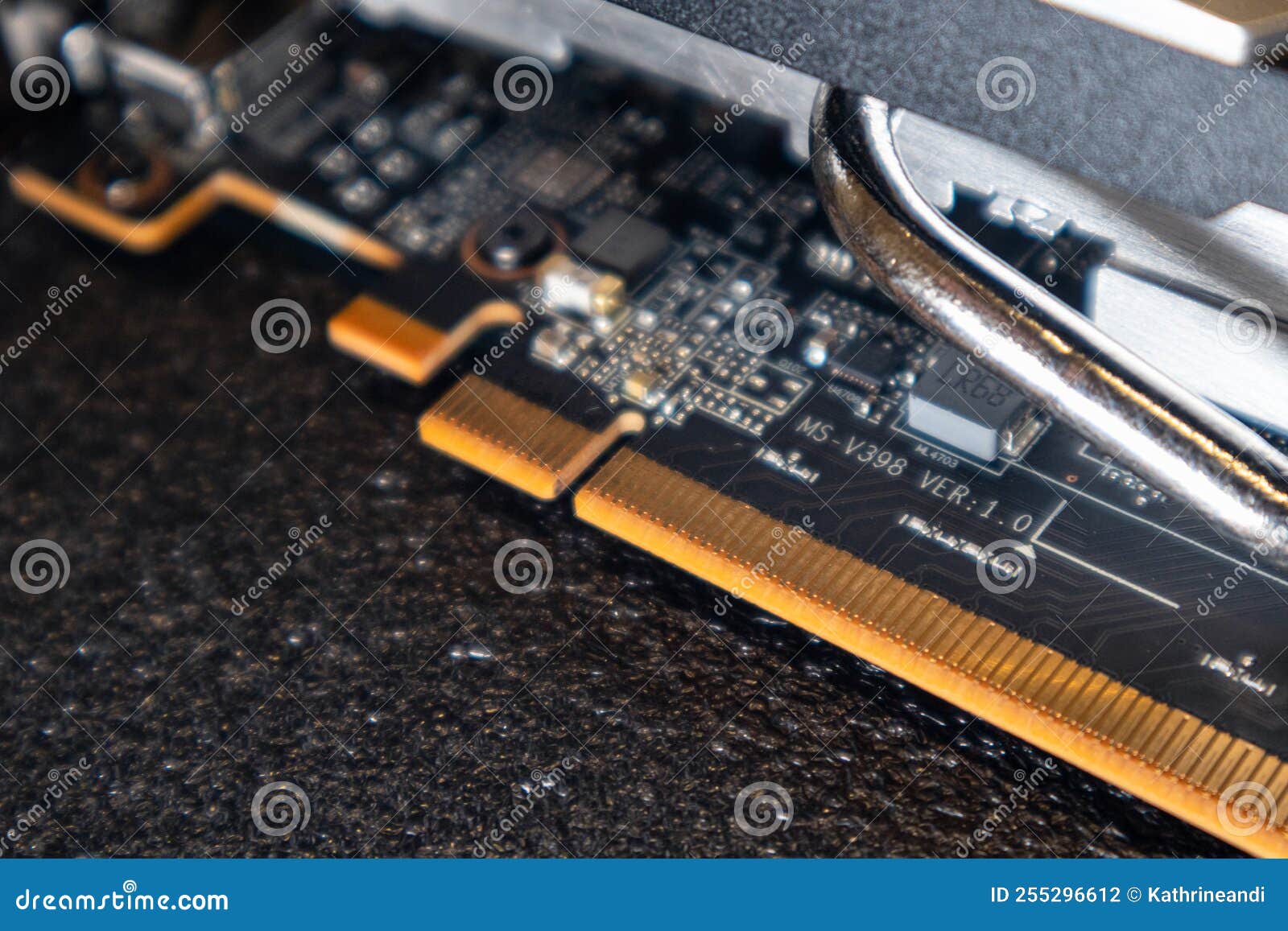 Gpu Graphics Card Close-up, PC Hardware Details Stock Photo - Image of ...