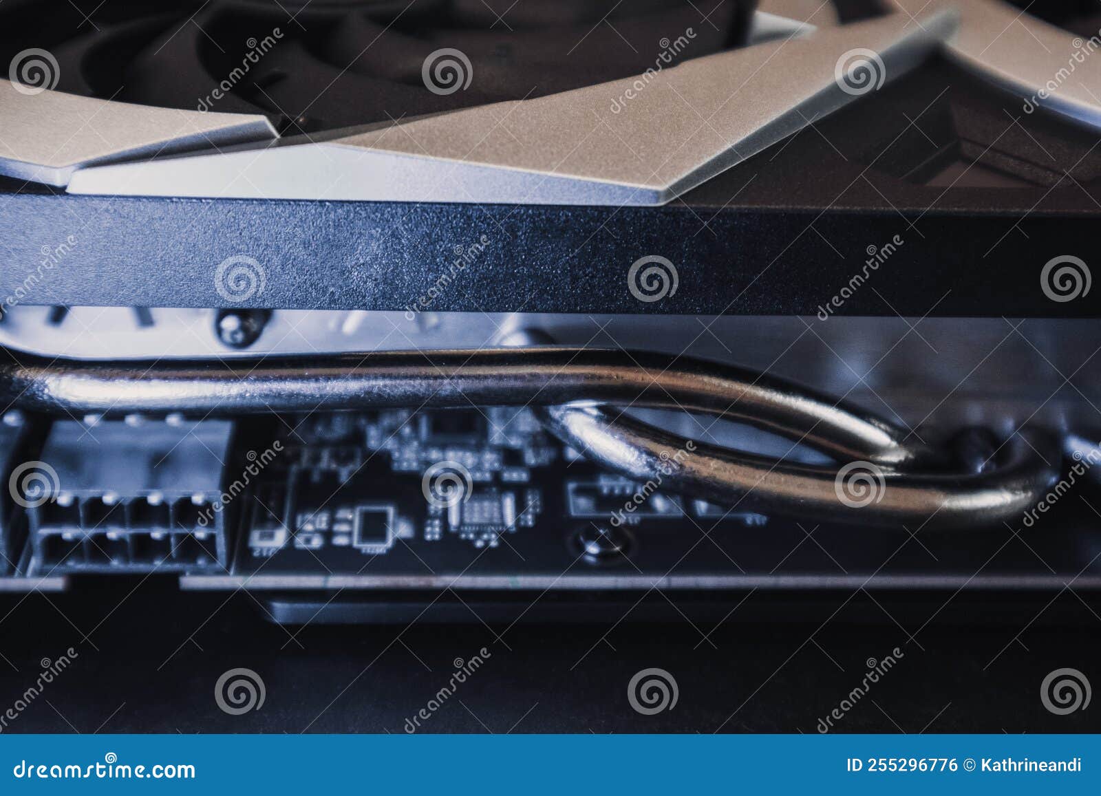 Gpu Graphics Card Cooling System Close-up Details Stock Photo - Image ...