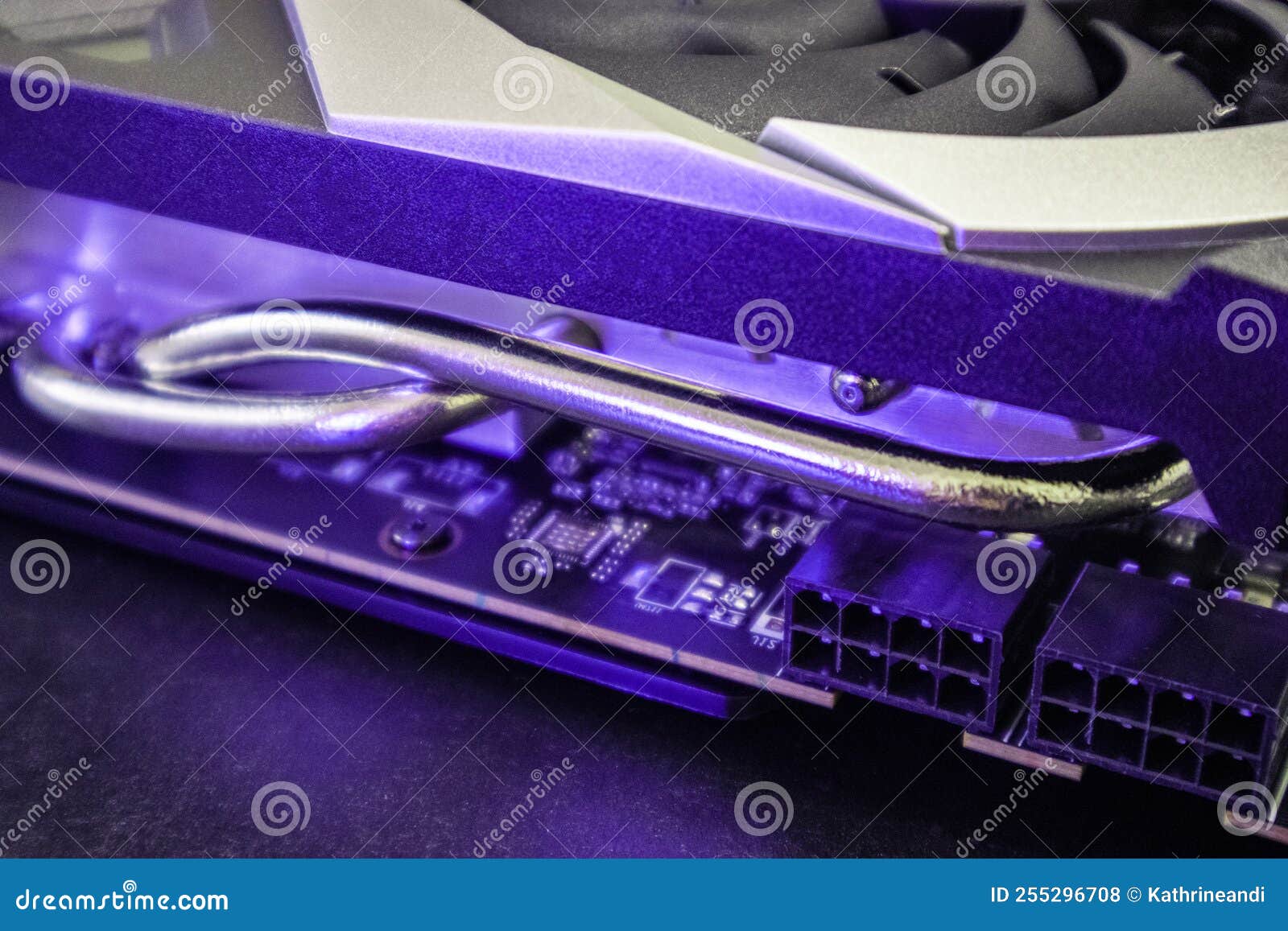 Gpu Graphics Card Cooling System Close-up Details Stock Photo - Image ...