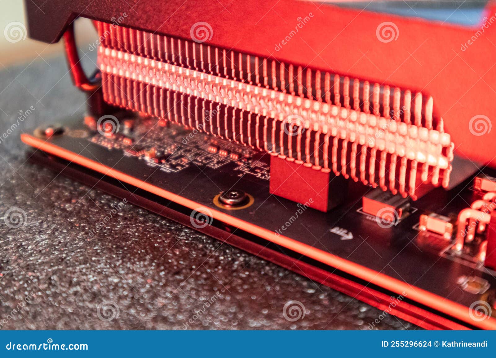 Gpu Graphics Card Cooling System Close-up Details Stock Photo - Image ...