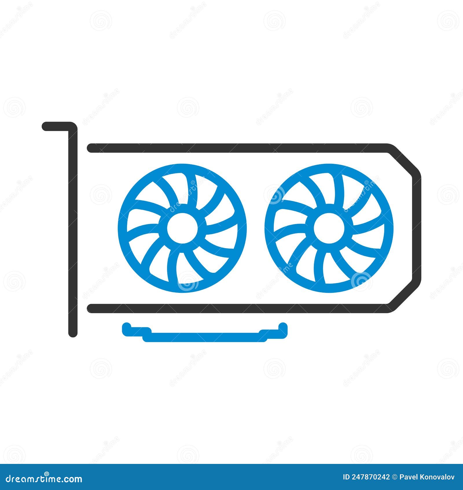 GPU Icon stock vector. Illustration of lineart, express - 247870242
