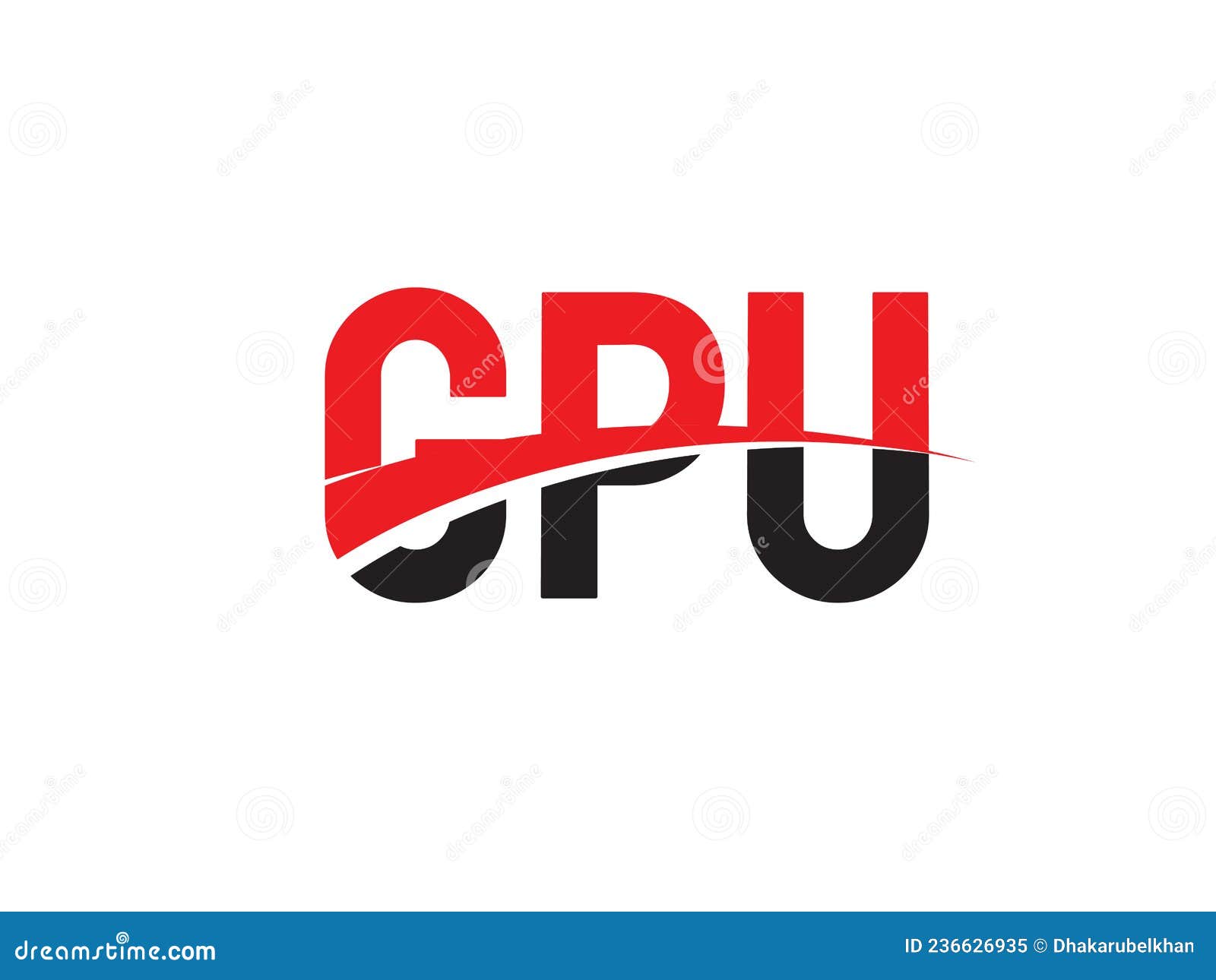 GPU Letter Initial Logo Design Vector Illustration Stock Vector - Illustration of motif ...