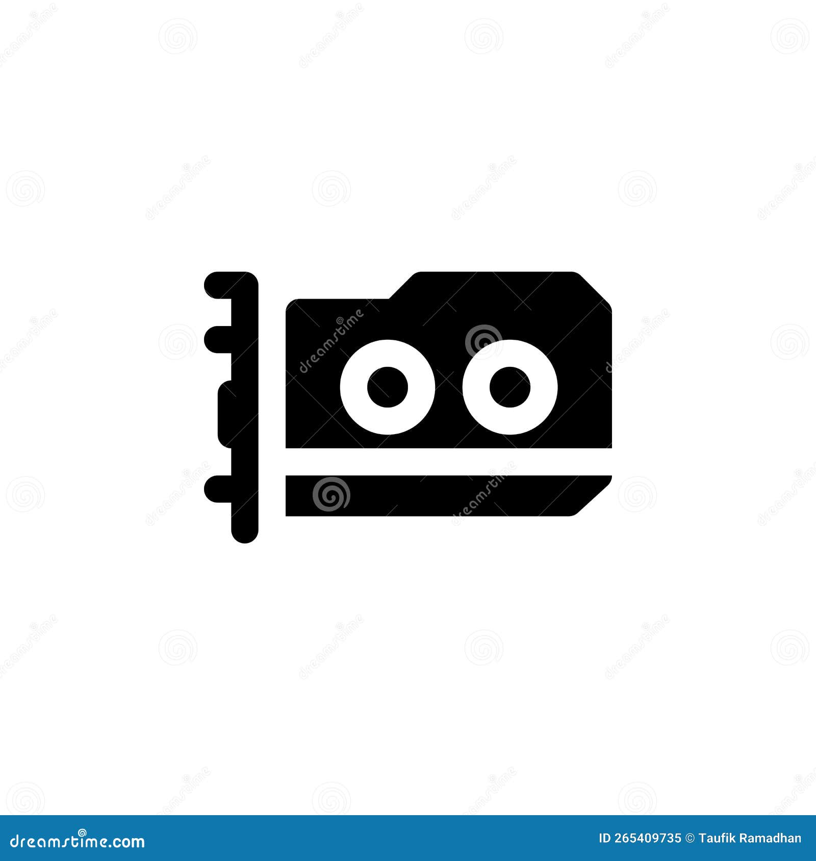 Gpu Vector Icon. Computer Component Icon Solid Style. Perfect Use for ...