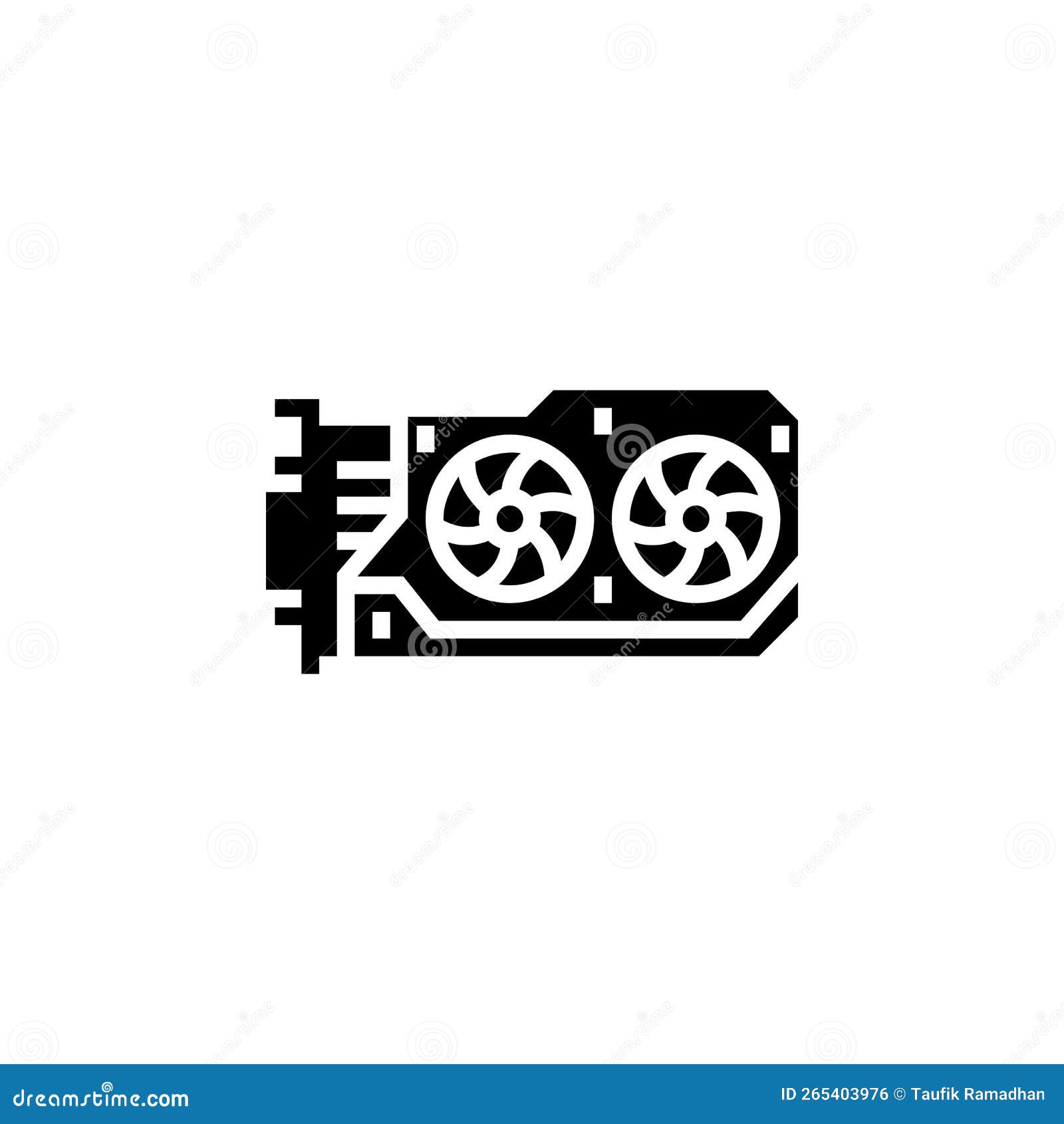 Gpu Vector Icon. Computer Component Icon Solid Style. Perfect Use for ...
