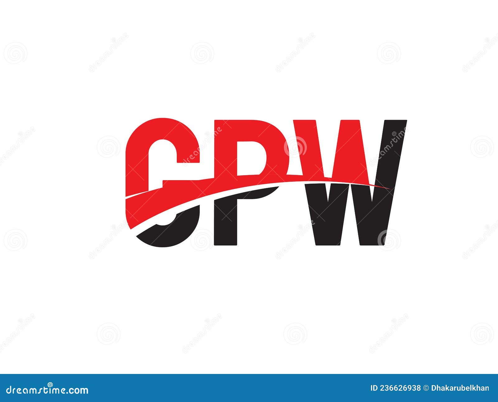 GPW Letter Initial Logo Design Vector Illustration Stock Vector ...