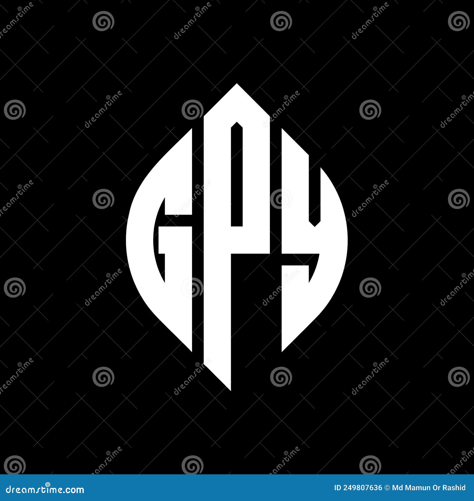 GPY Circle Letter Logo Design with Circle and Ellipse Shape. GPY ...