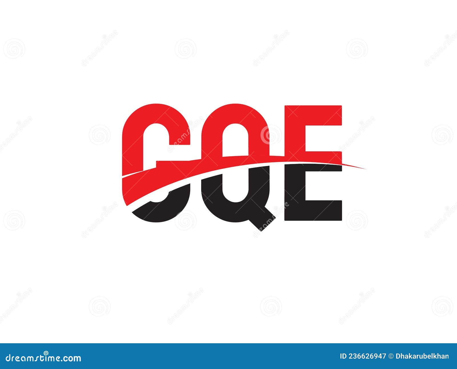 GQE Letter Initial Logo Design Vector Illustration Stock Vector ...