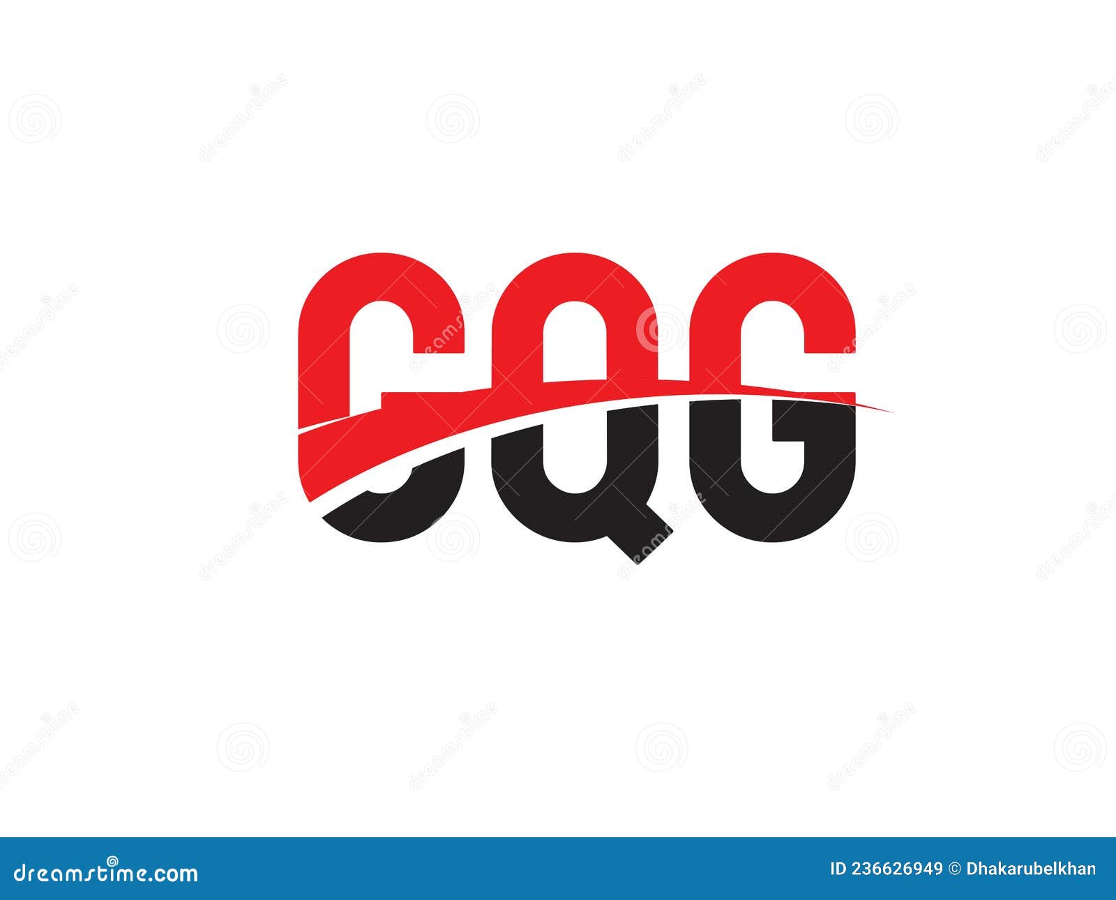 GQG Letter Initial Logo Design Vector Illustration Stock Vector ...