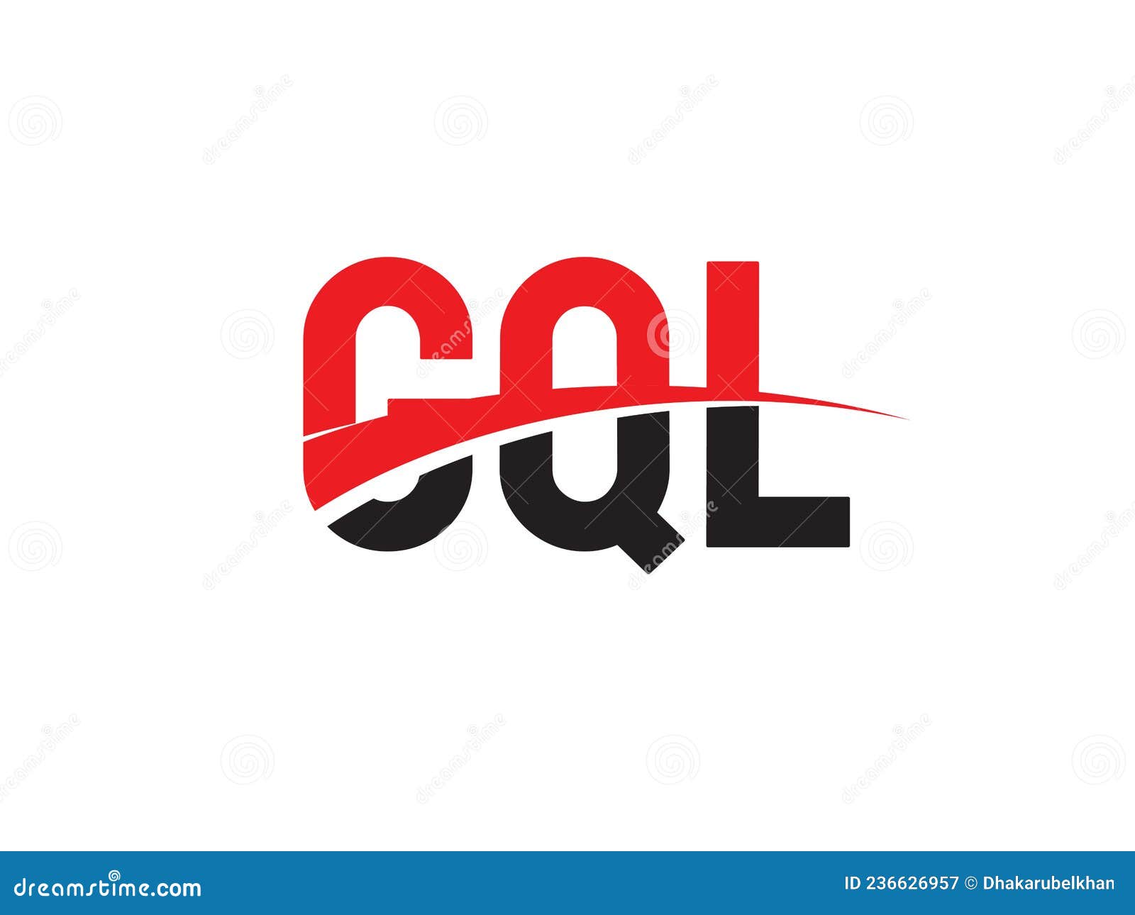GQL Letter Initial Logo Design Vector Illustration Stock Vector ...
