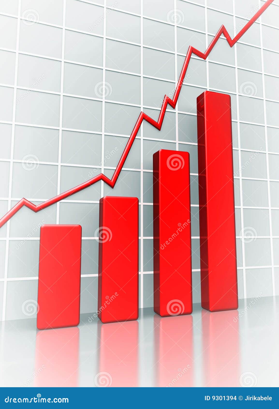 Gráfico stock de ilustración. Ilustración de subida, barra - 9301394