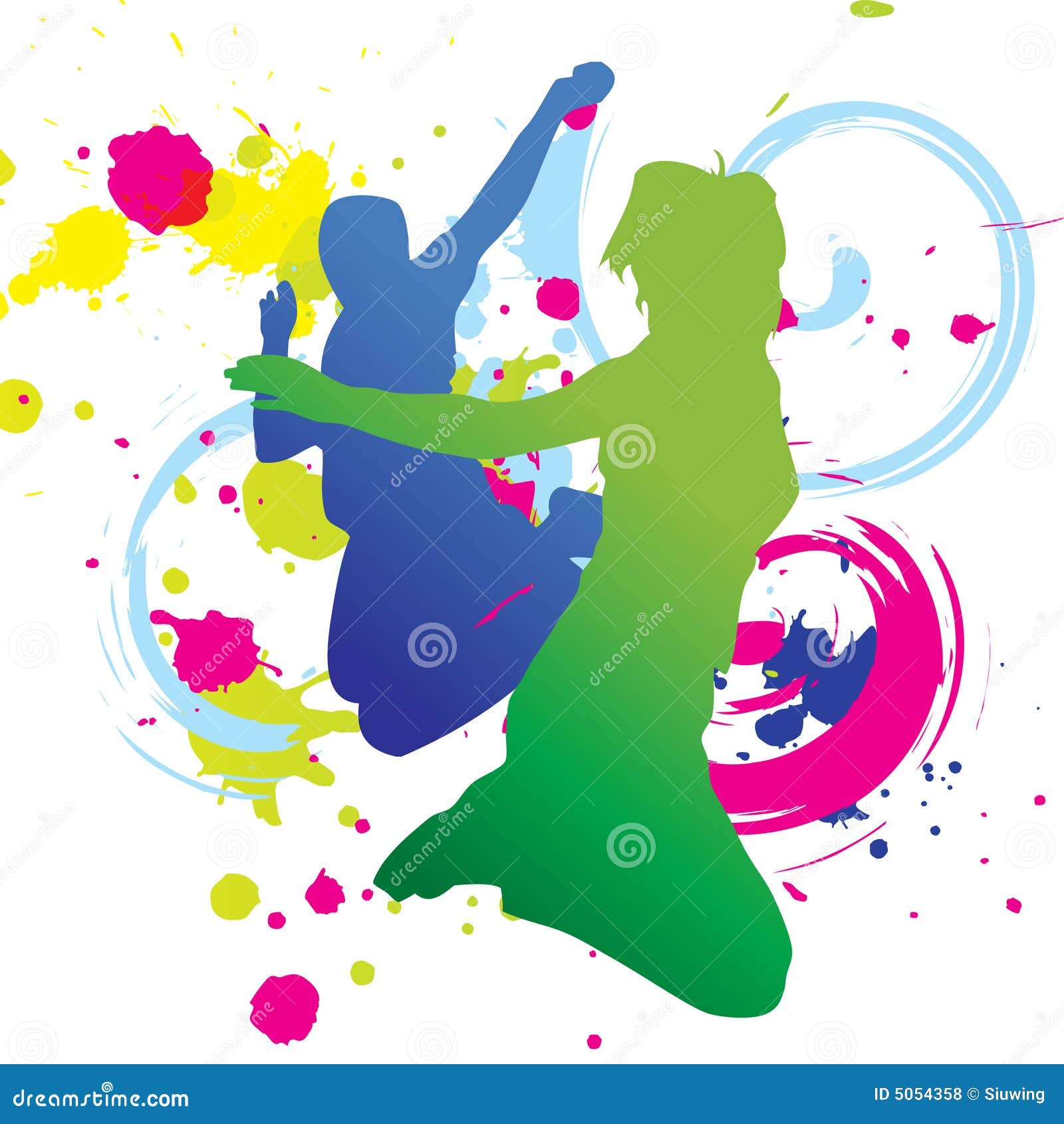 Gráfico Colorido De La Danza (vector) Ilustración del Vector ...