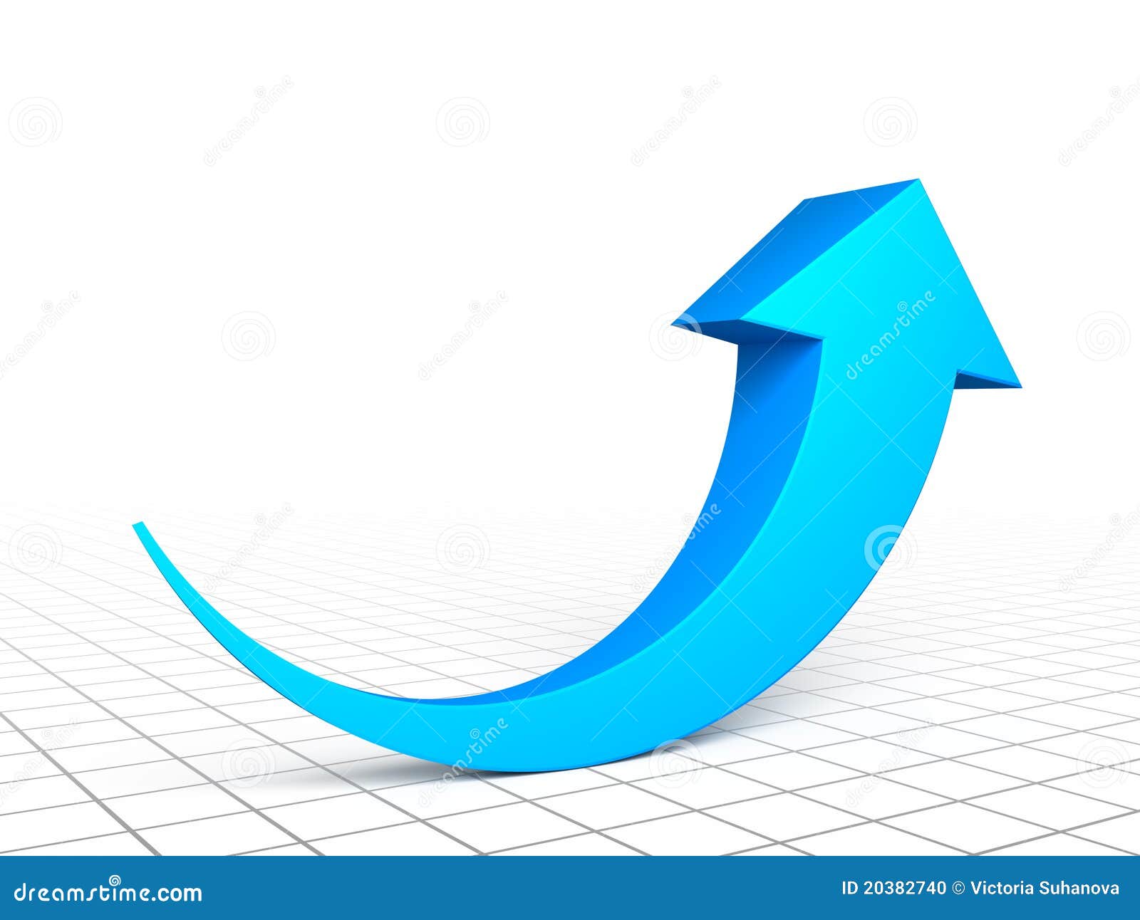 Gráfico da seta 3d ilustração stock. Ilustração de lucro - 20382740
