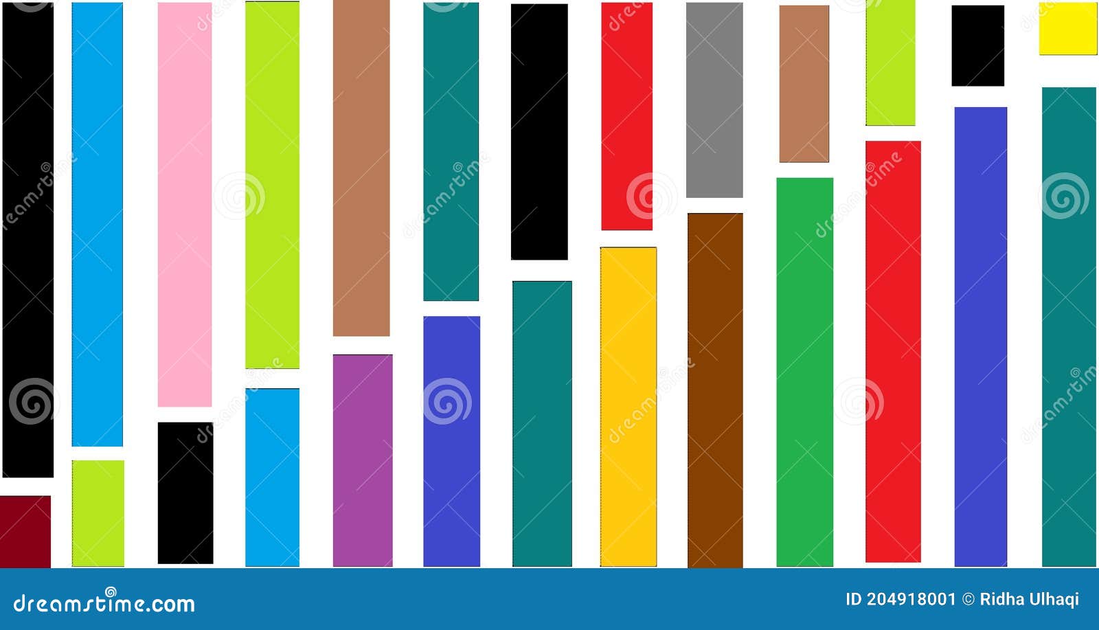 Gráfico De Barras Com Cores Diferentes Ilustração Stock - Ilustração de ...