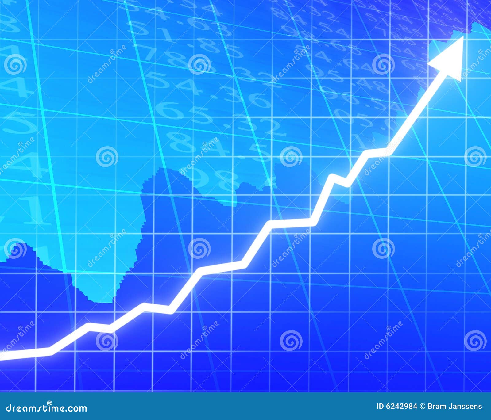 Gráfico De La Flecha Que Sube Stock de ilustración - Ilustración de ...