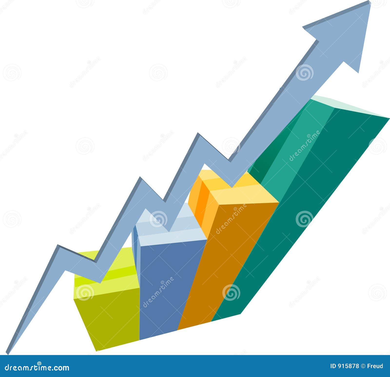 Gráfico del éxito stock de ilustración. Ilustración de diagrama - 915878