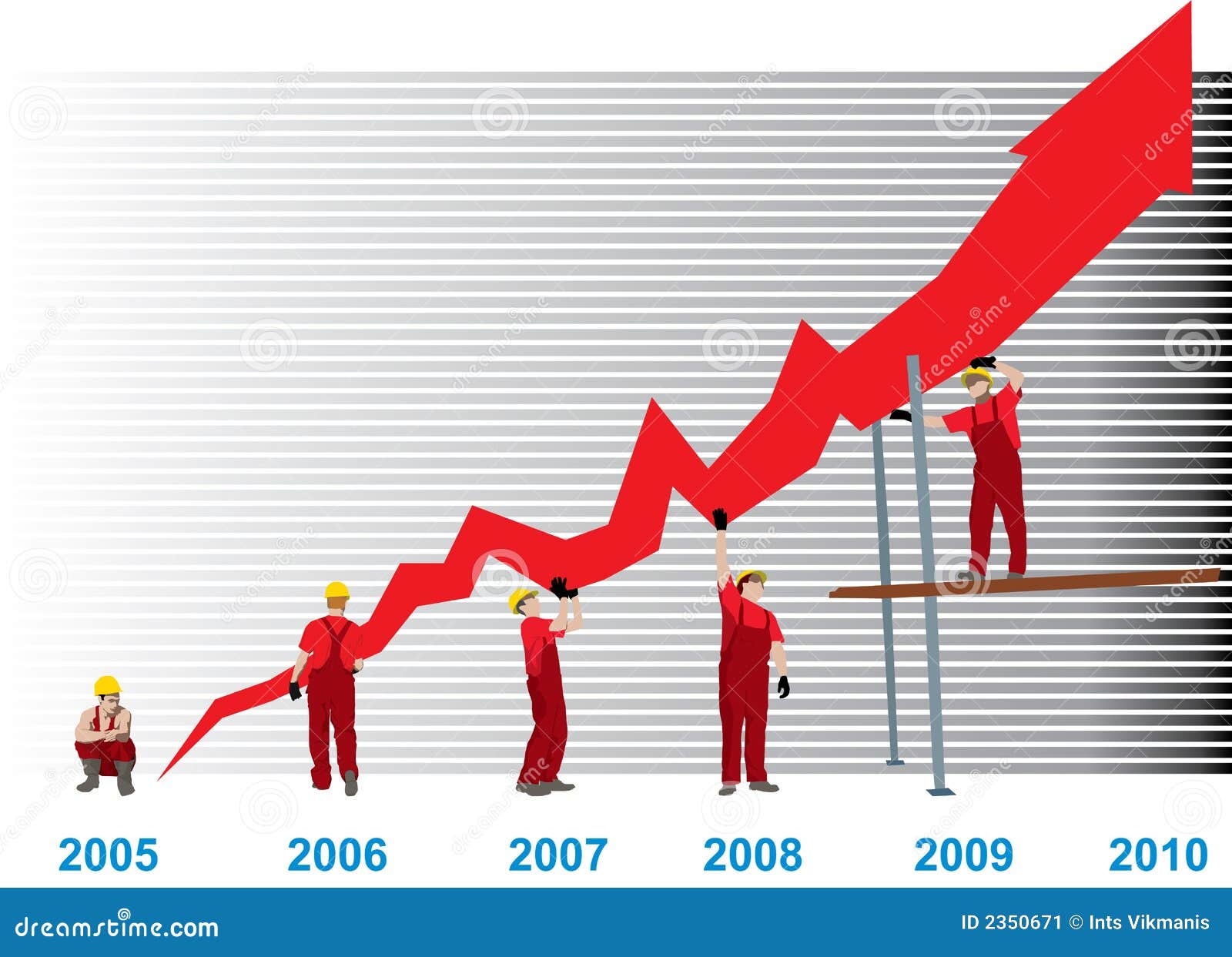 Gráfico Del éxito De Bussines Ilustración del Vector - Ilustración de ...